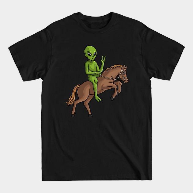 Alien Riding Horse - Cute Magical Equine Animal - Magical - T-Shirt ...