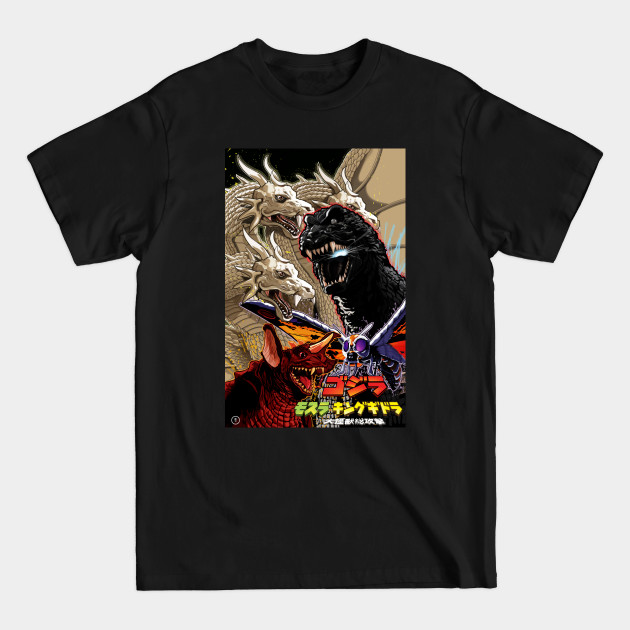 Godzilla Mothra King Ghidorah Shirt - Godzilla - T-Shirt