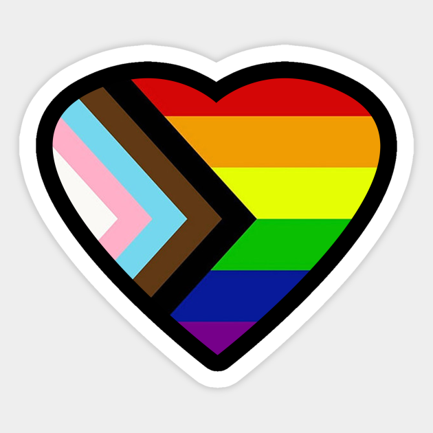 Pride Progress Rainbow Flag LGBT + Trans Und Queer - Lgbt - Sticker