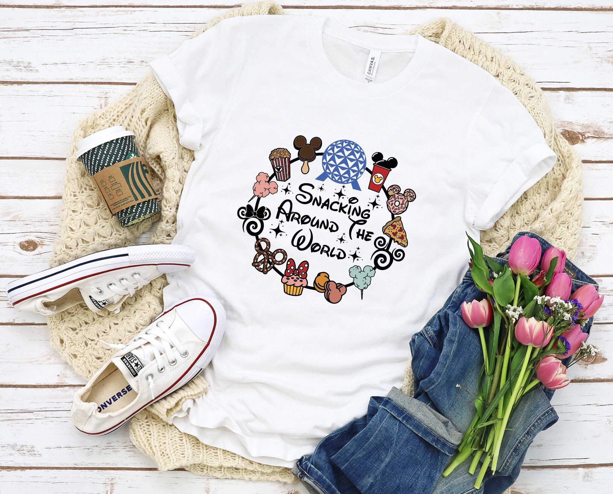 Snacking Around The World Shirt, Disney Snacks Shirt, Magic Kingdom ...