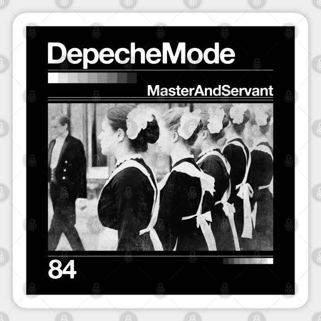 Master And Servant - Artwork 90's Design - Depeche Mode - Sticker