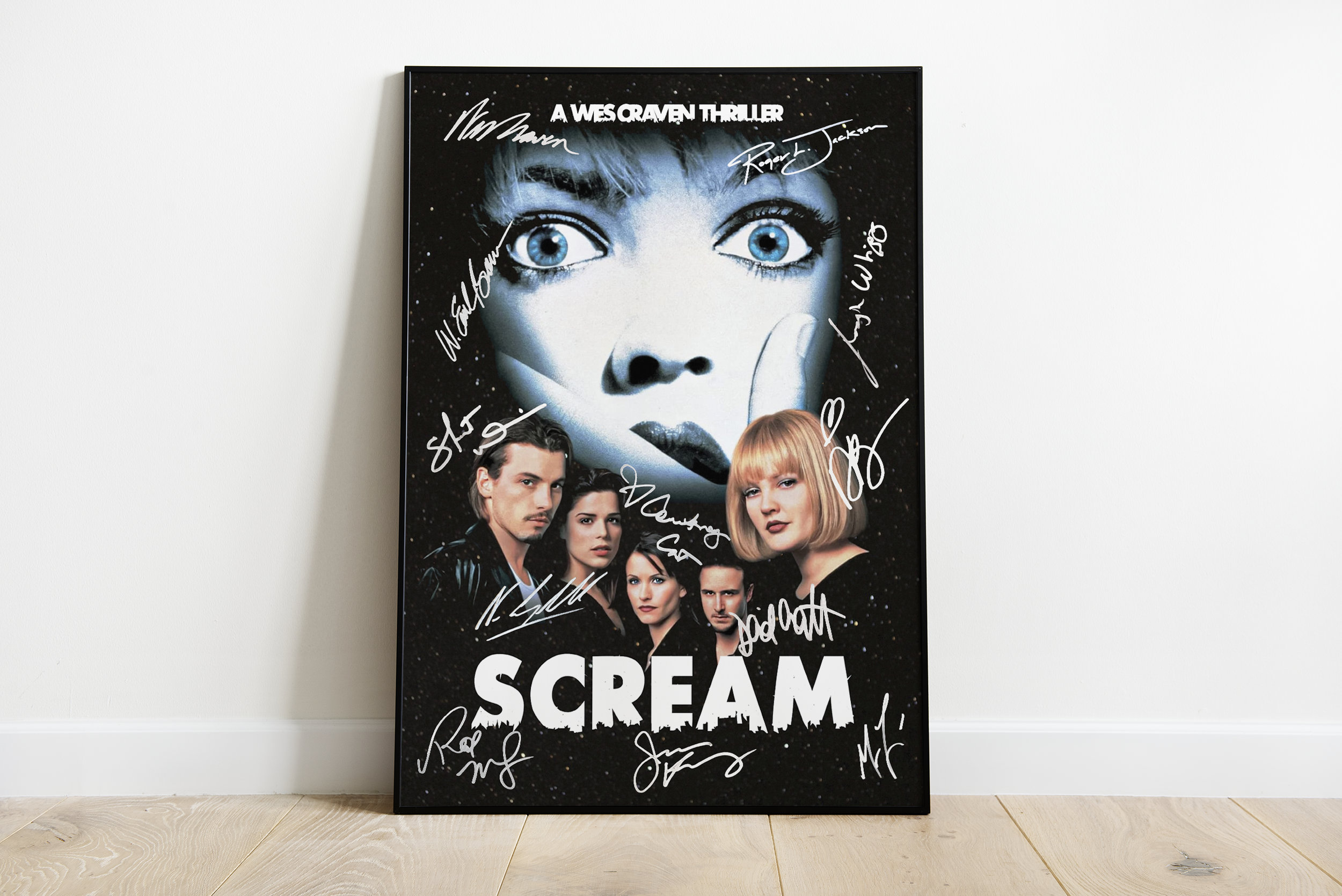 Scream (1996) Poster With Cast/Crew Signatures - Signed Film Poster ...