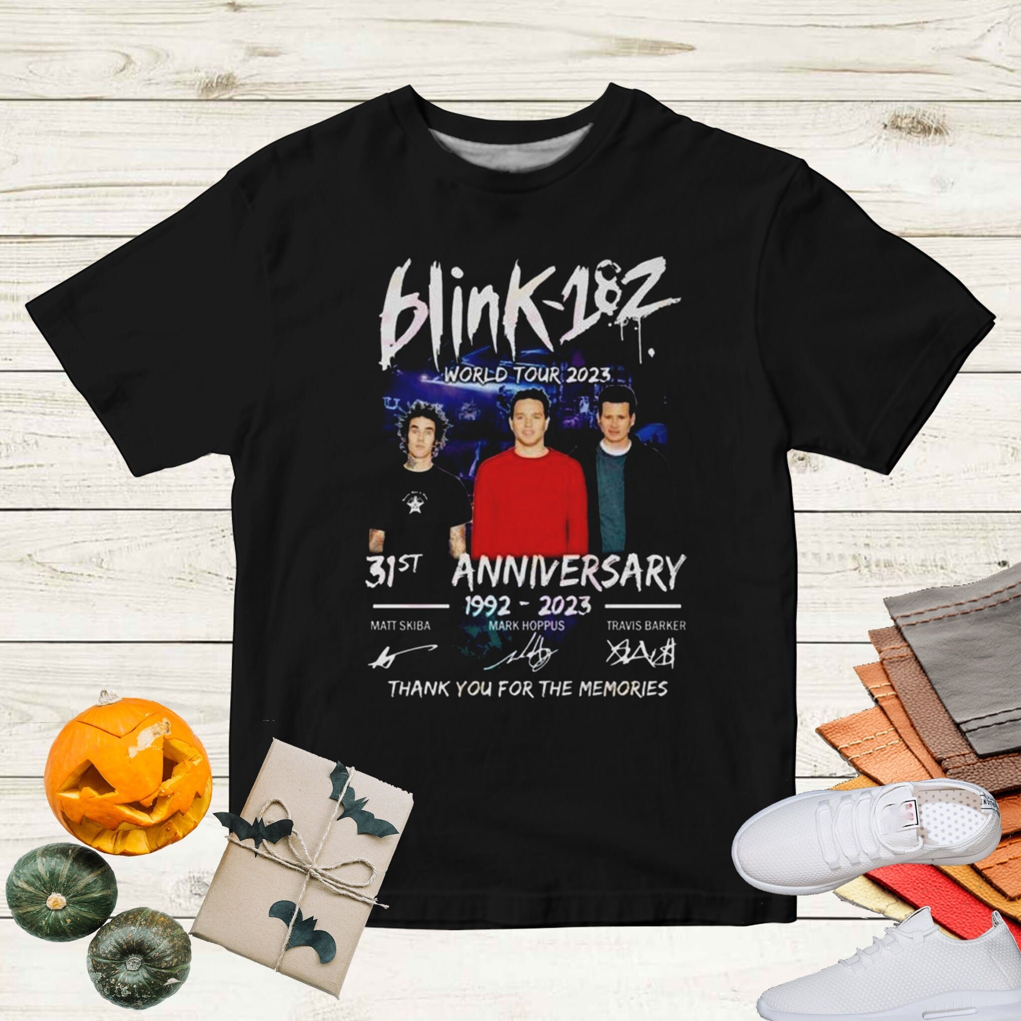 Blink - 182 31st Anniversary Signature Band Shirt Gifts For Fan ...