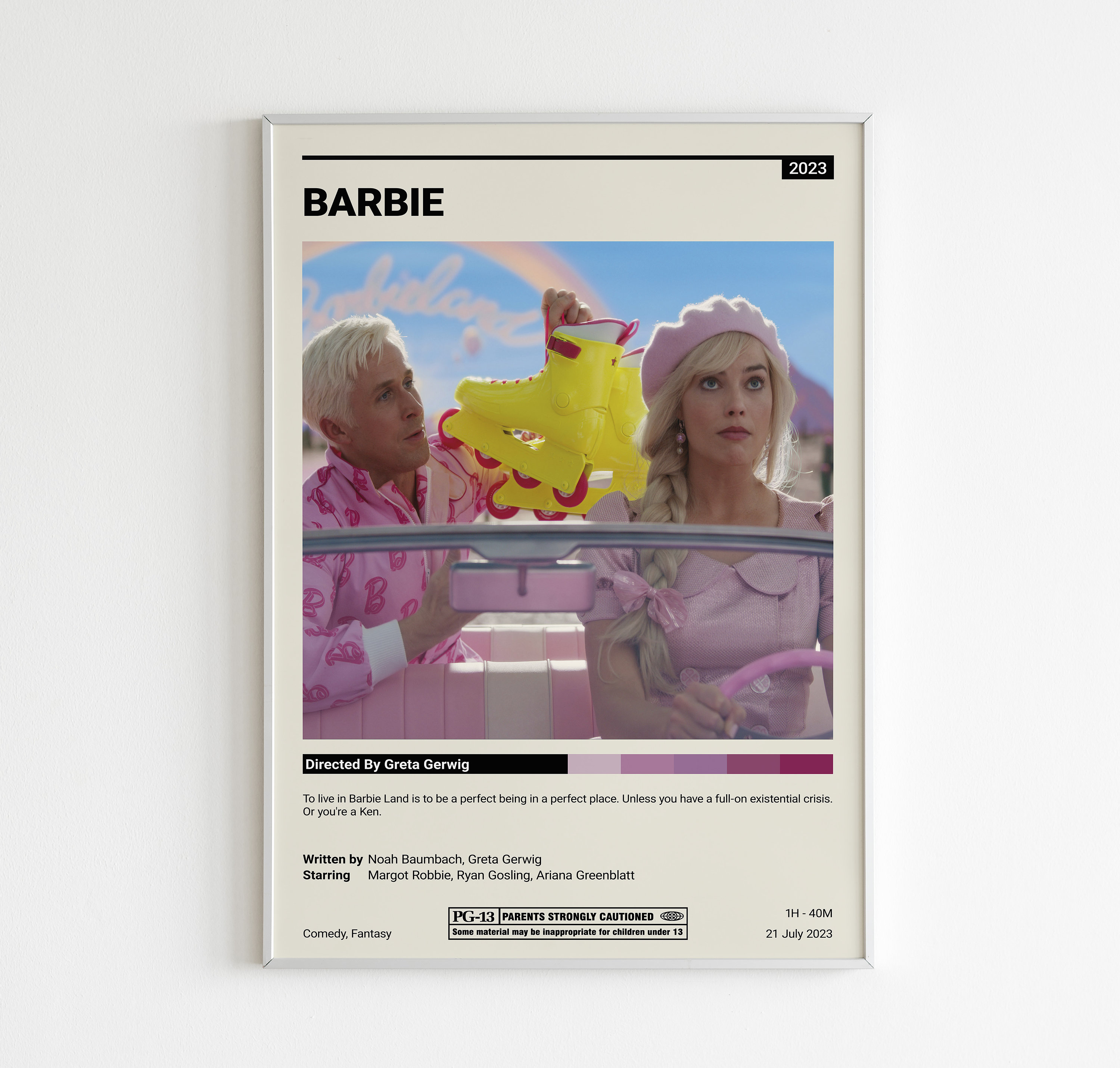 Barbie Movie Poster | Margot Robbie | Modern Movie Poster | Barbie 2023 ...