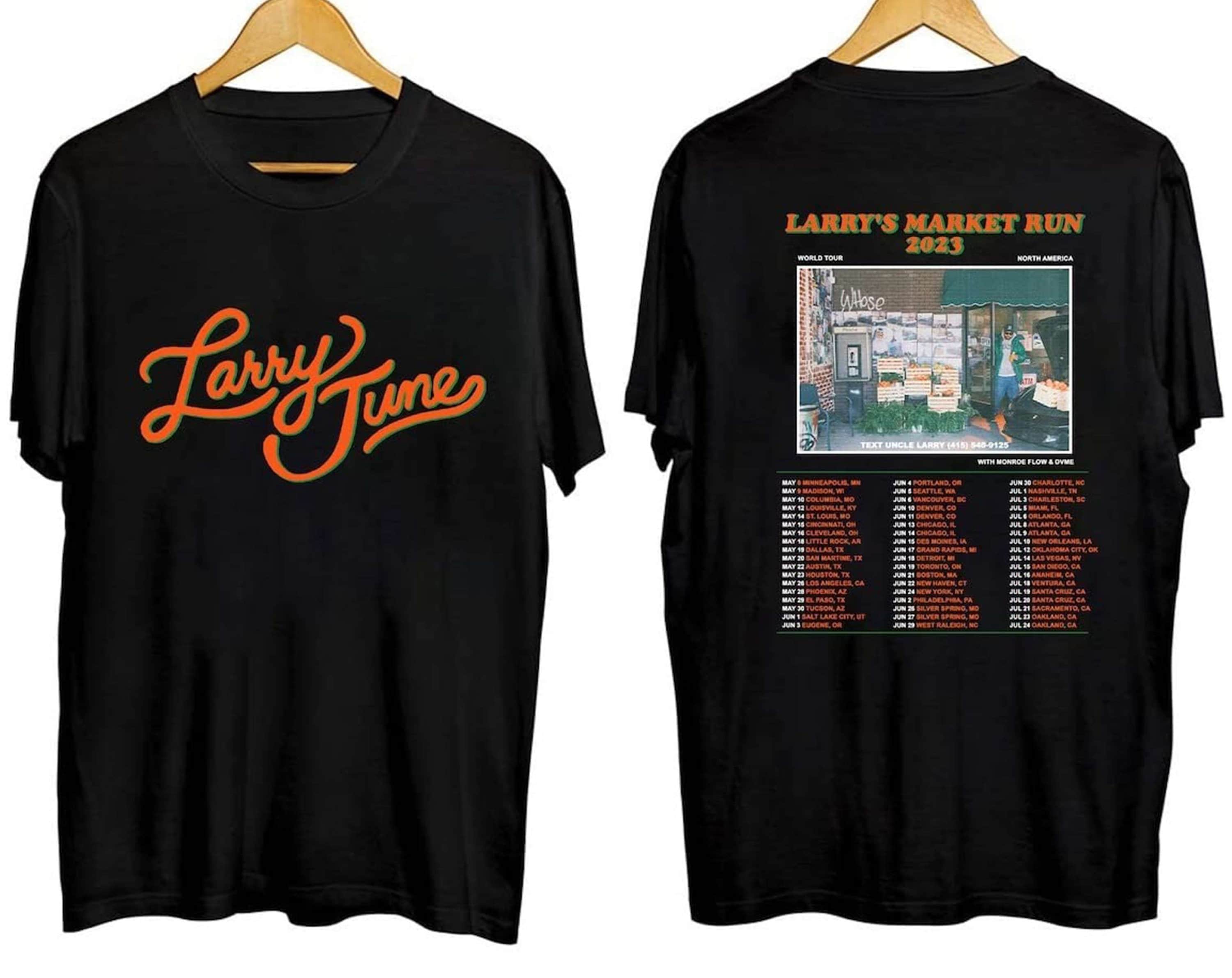 Vintage Larry's Market Run 2023 World Tour Shirt, Larry June, Fan Shirt