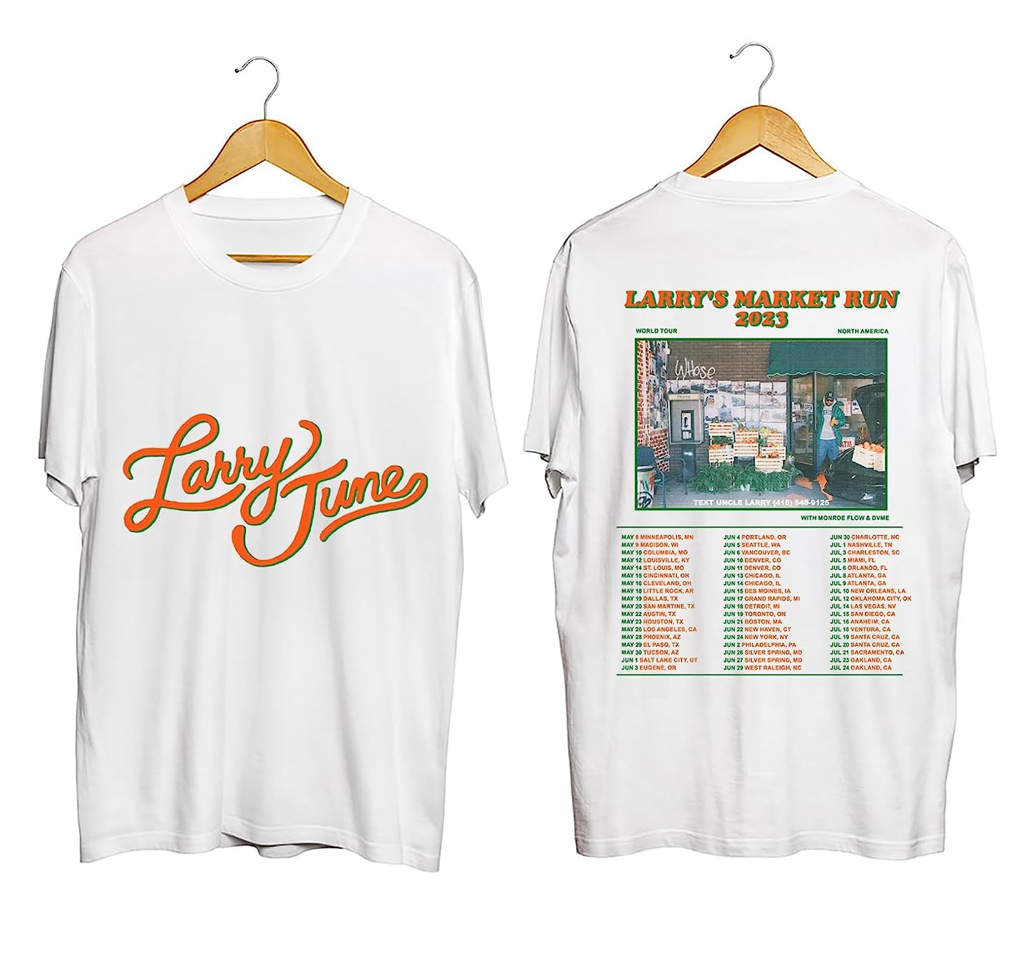 Larry June Fan Shirt, Larry's Market Run 2023 World Tour Shirt, Larry ...