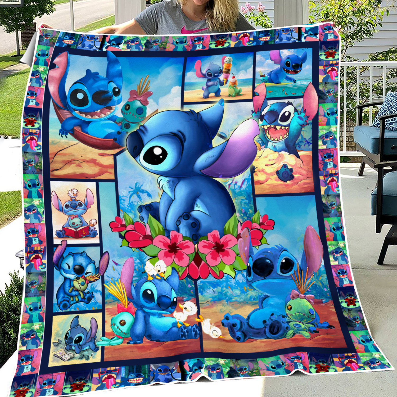 Stitch Blanket Lilo And Stitch Fleece Blanket Stitch Birthday