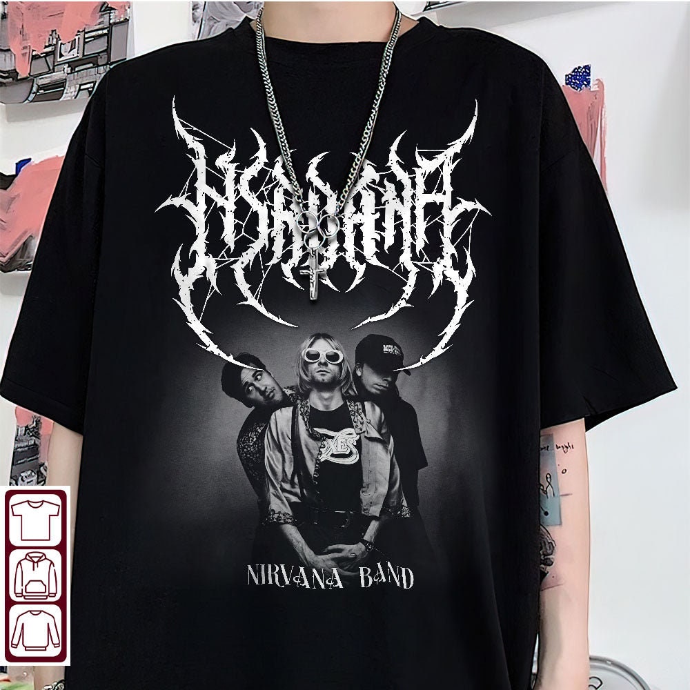 Nirvana Black Metal Merch, Nirvana Black Metal Shirt
