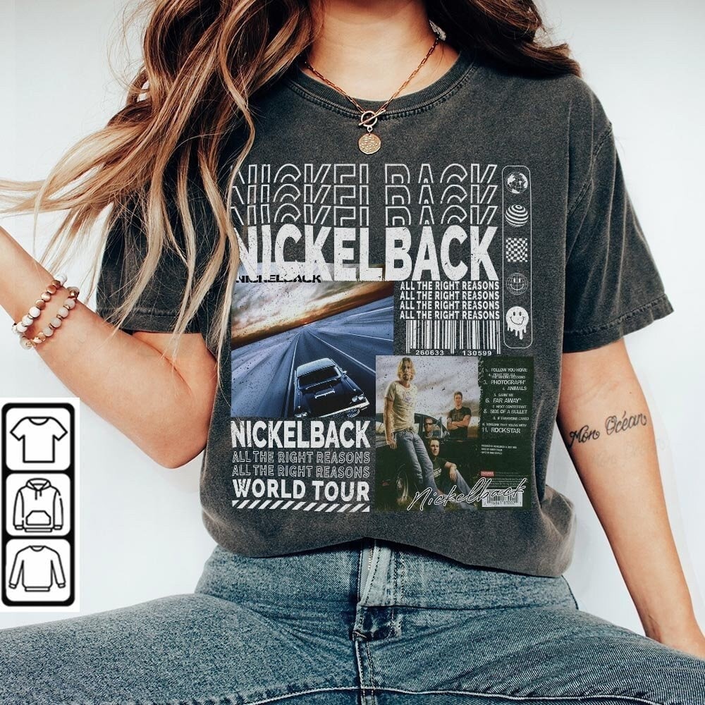 Nickelback Music Shirt, Merch Vintage Get Rollin' Tour 2023 Tickets ...