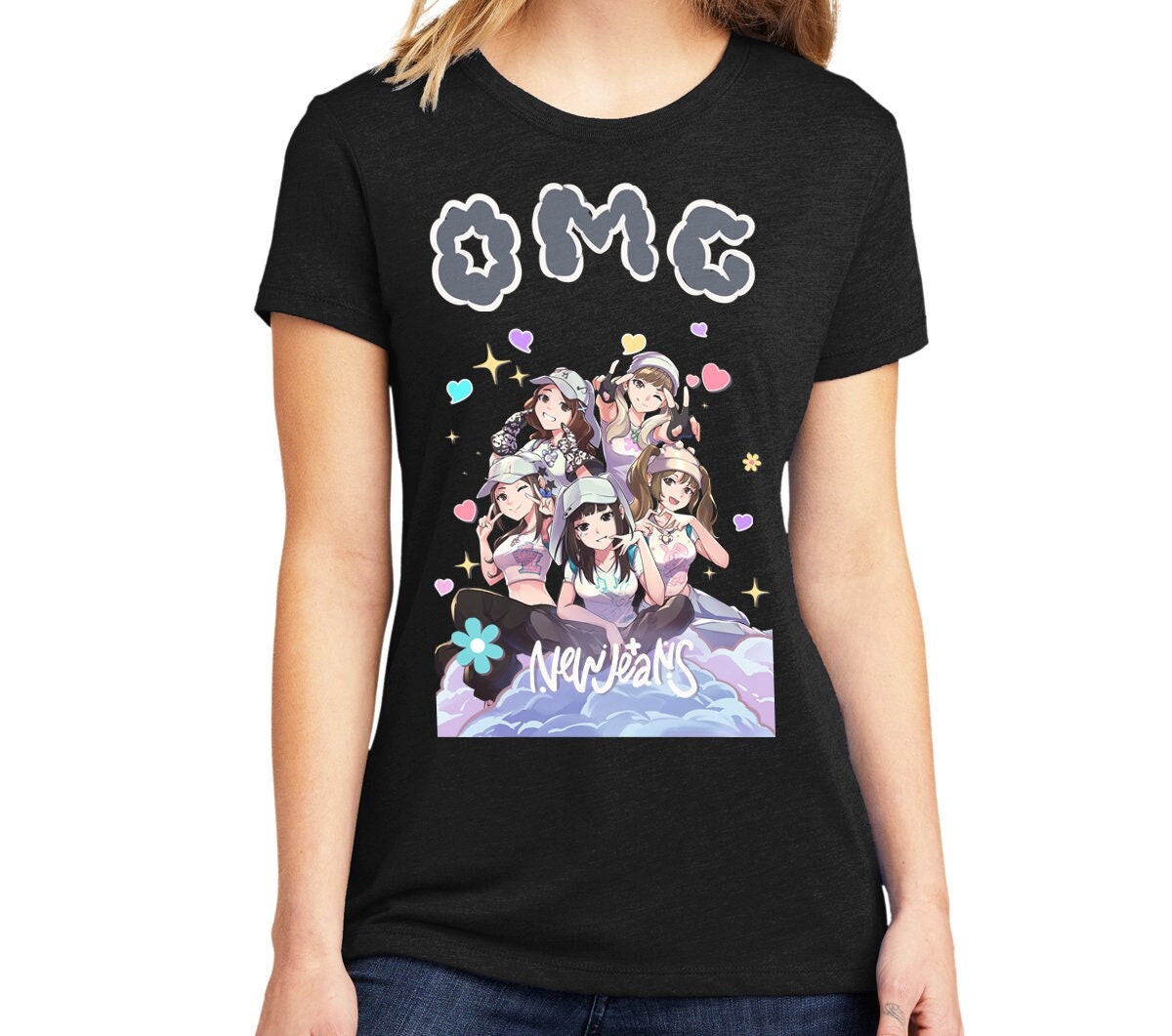 NewJeans OMG T-Shirt, KPOP Merch, Anime Merch, NewJeans Merch