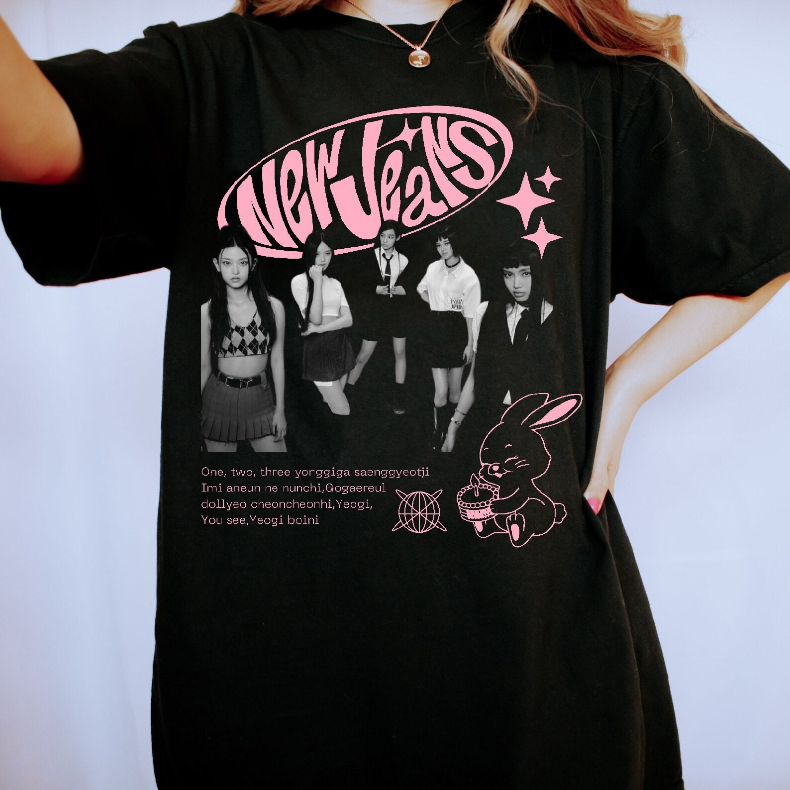 New Jeans Bunny Kpop Shirt, NewJeans Merch, Kpop Shirt Designed & Sold ...