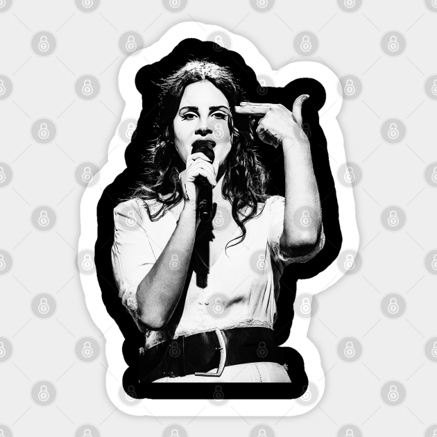 Memorable Hand Sign Lana Del Rey // Retro Design - Lana Del Rey - Sticker