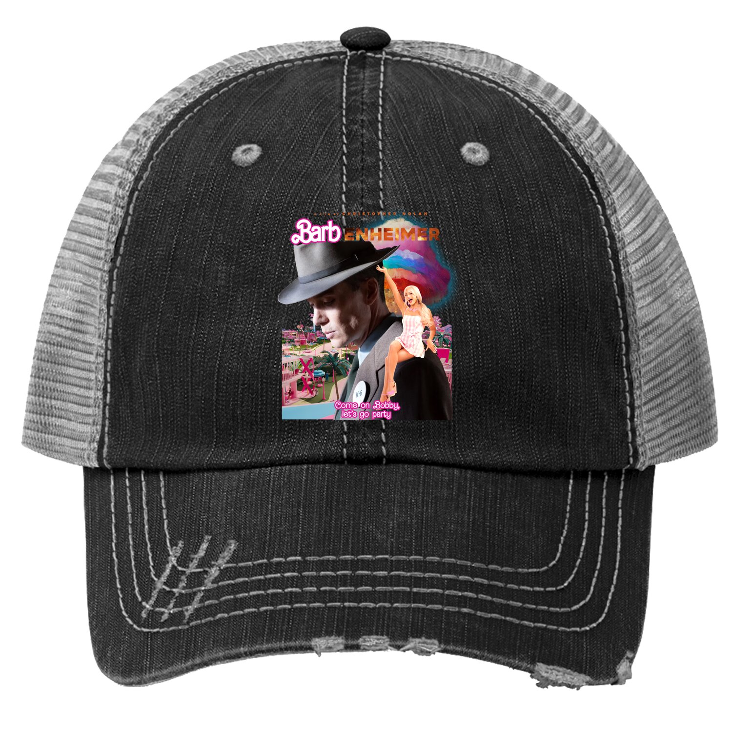 Barbenheimer Barbie Movie Oppenheimer Trucker Hats