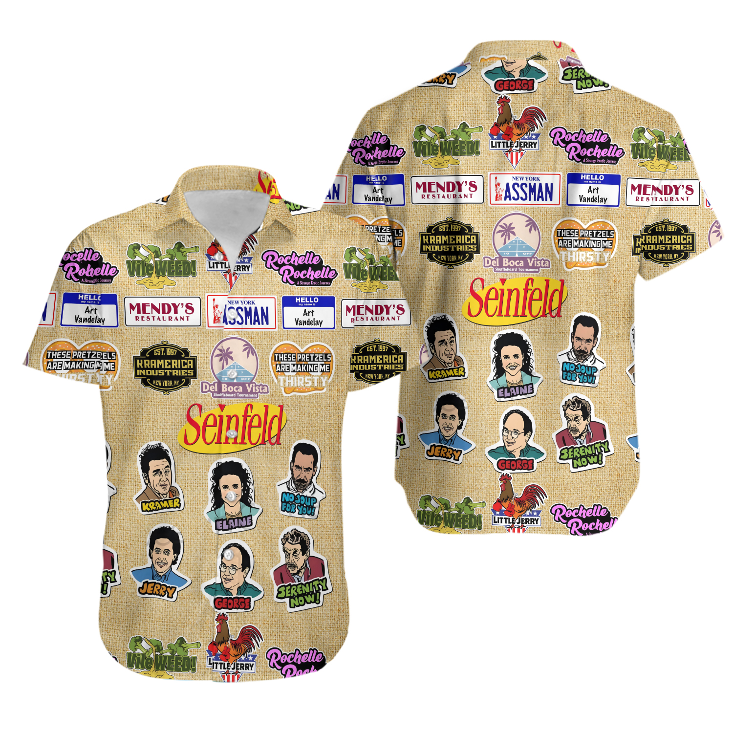 Seinfeld 1989 Sitcom 3D Printed Hawaiian Shirt, Summer Vacation ...
