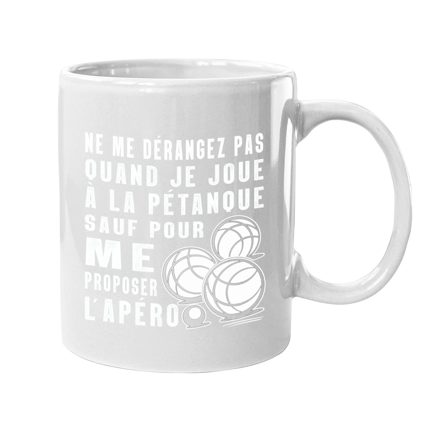 Pétanque Apéro Drôle - Départ En Retraite Humour Mugs