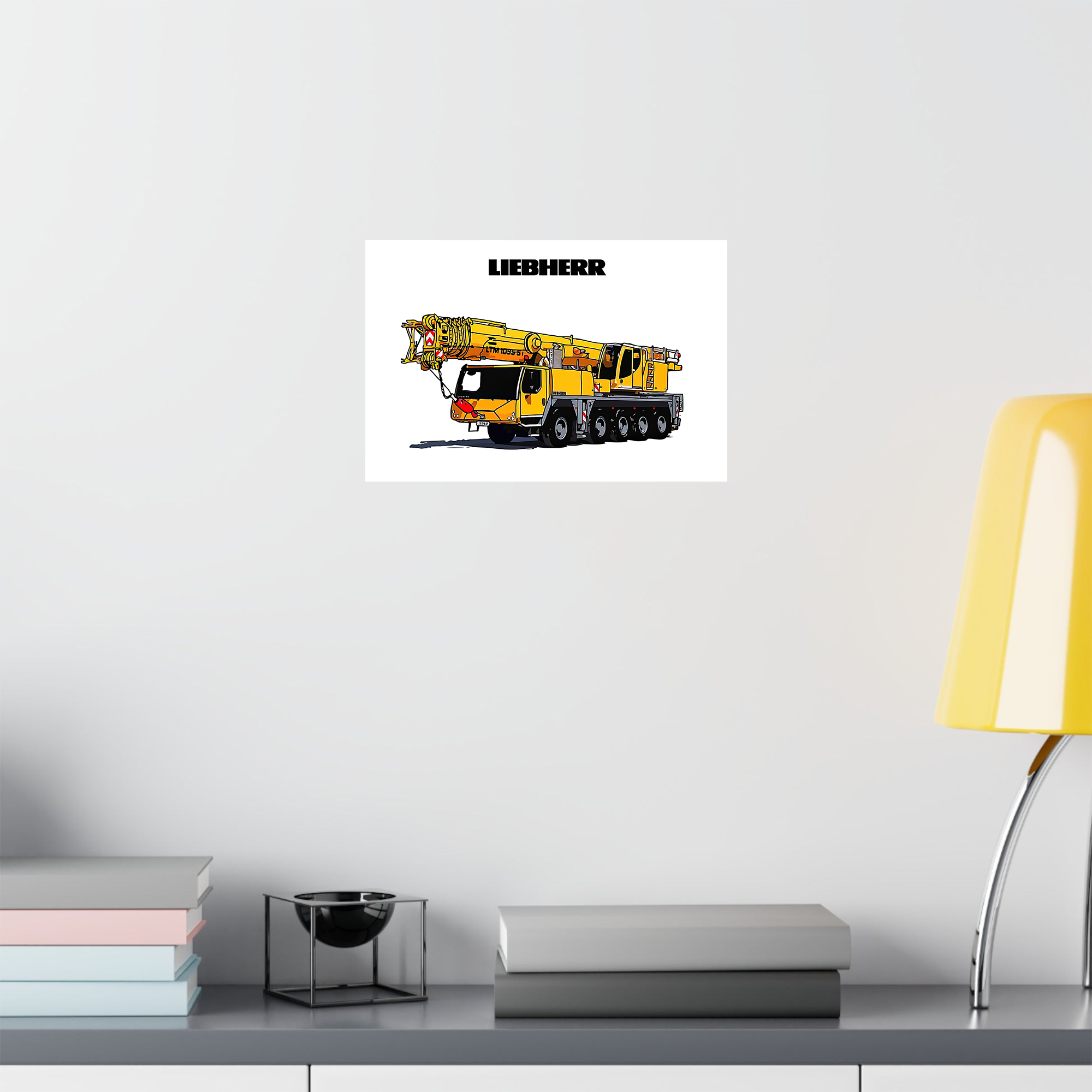 Liebherr Heavy Crane Premium Matte Poster
