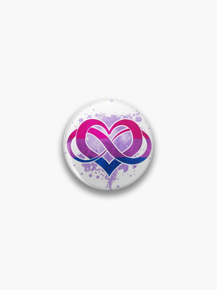 Bi Flag - Poly Heart - LGBT Symbol | Pin