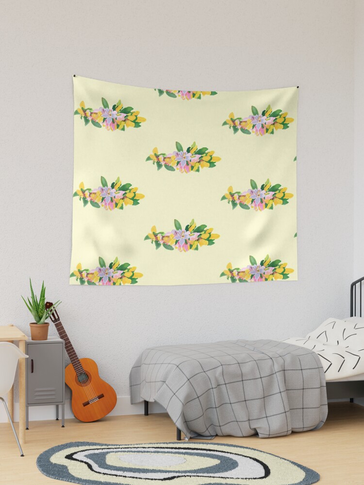 Watercolor Floral Design: Enchanting Colorful Flowers | Tapestry