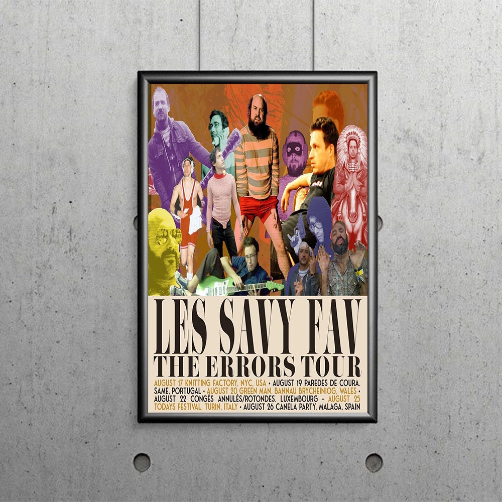 LES SAVY FAV - Errors Tour 2023 Poster