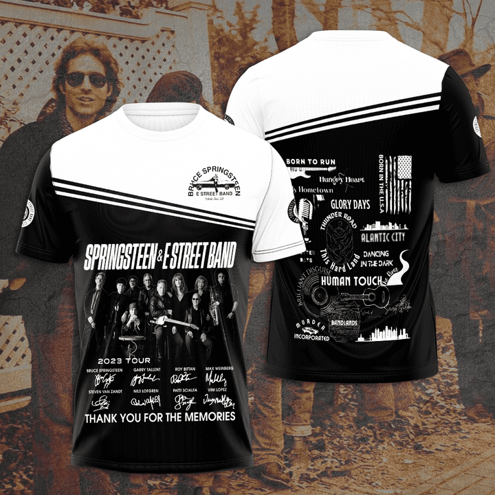 Bruce Springsteen And E Street Band 2023 Music Concert Merch 3D Shirt