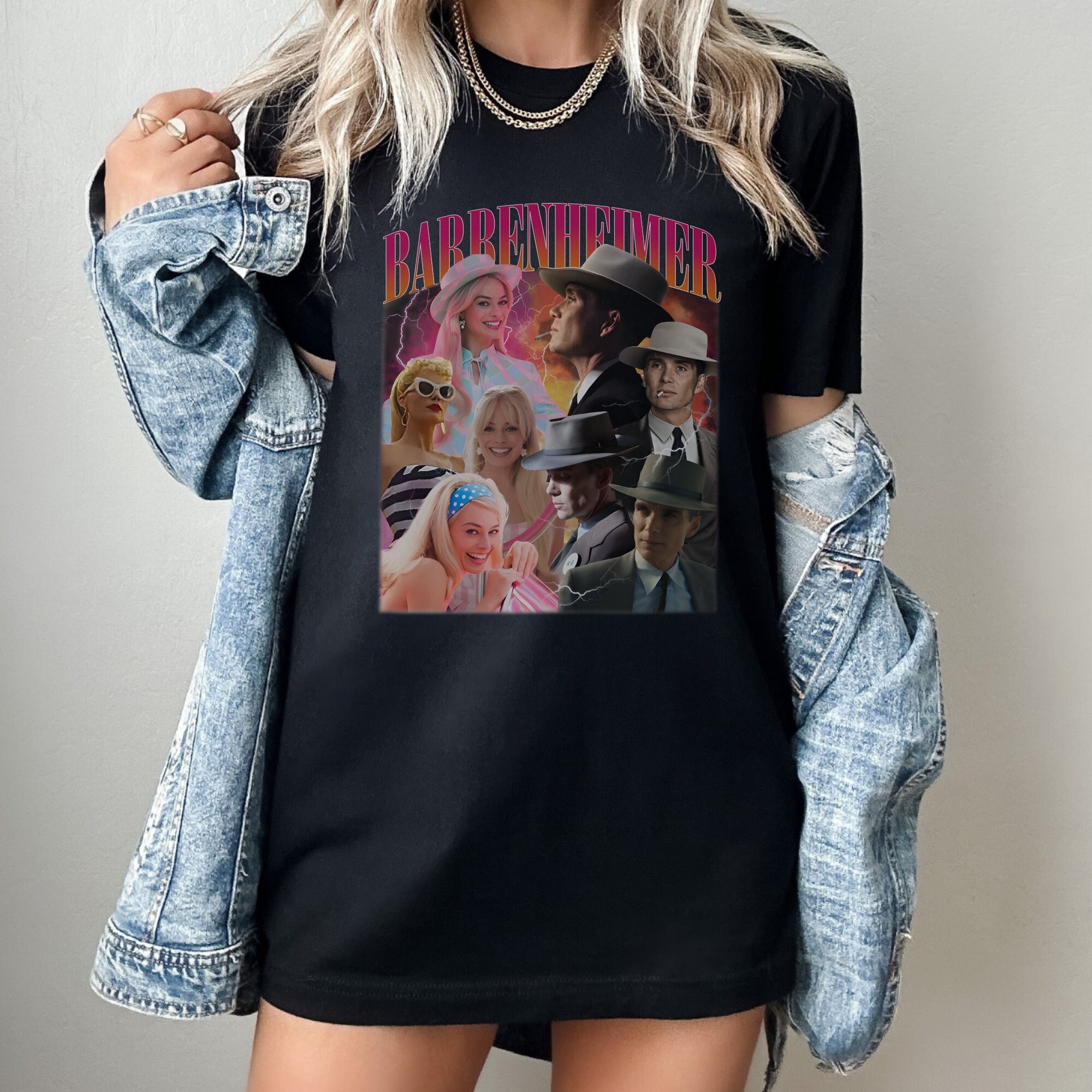 Barbeinheimer Margot Robbie Shirt | Barbenheimer Tee I Am Become Death ...