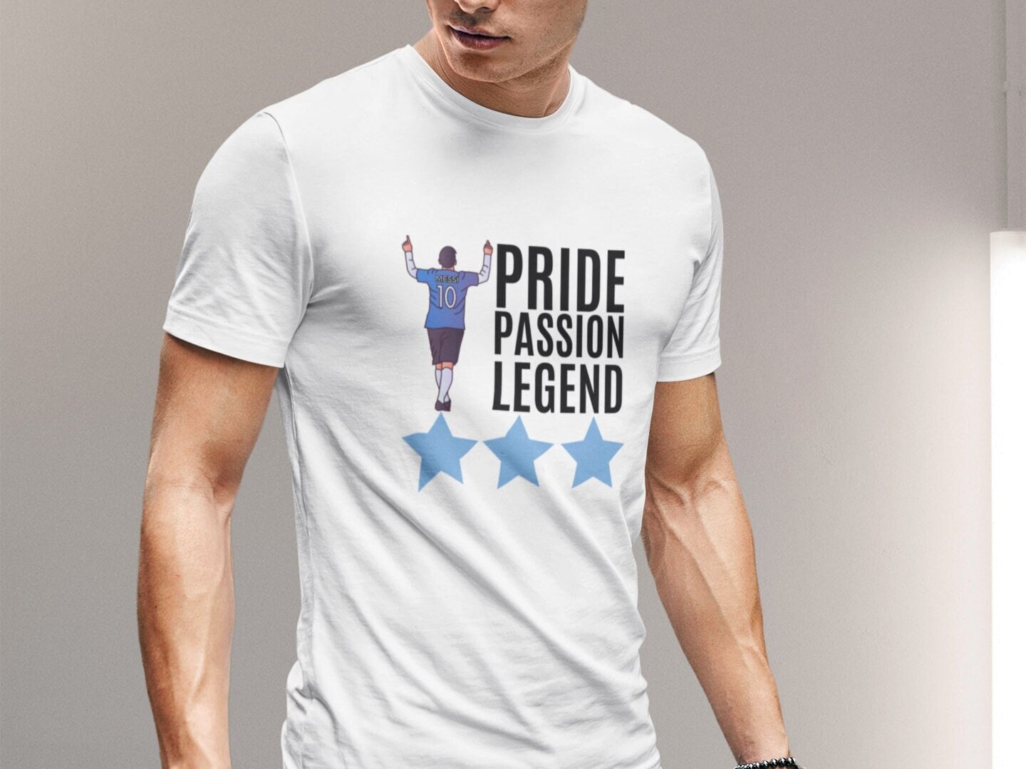 Messi Pride Passion & Legend Tshirt | Soccer World Champion