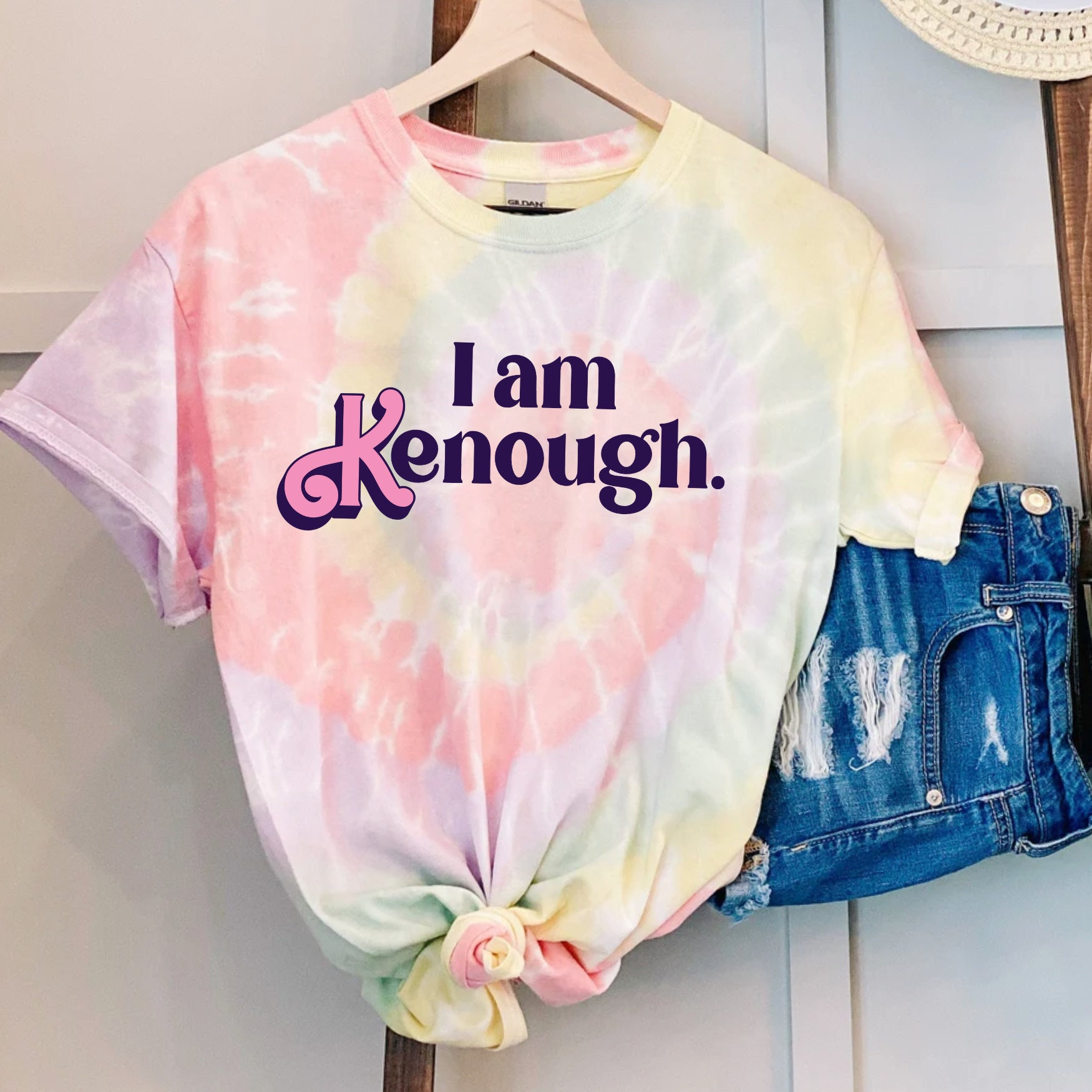 I Am Kenough, I Am Kenough Unisex Tie-Dye Shirt