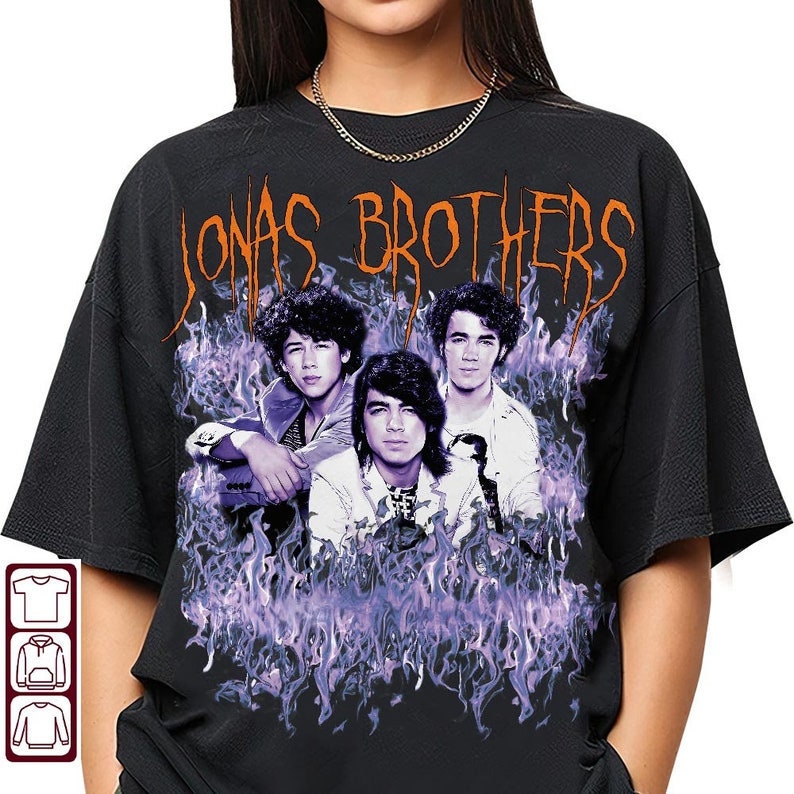Jonas Brothers Metal Merch, Jonas Brothers Bootleg Shirt, Jonas ...