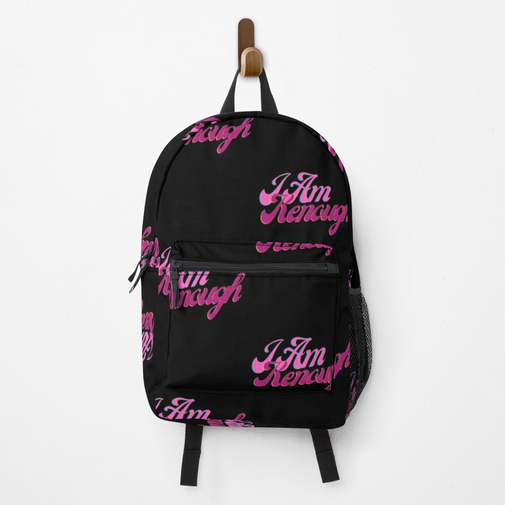 I Am Kenough Pink Font Backpack