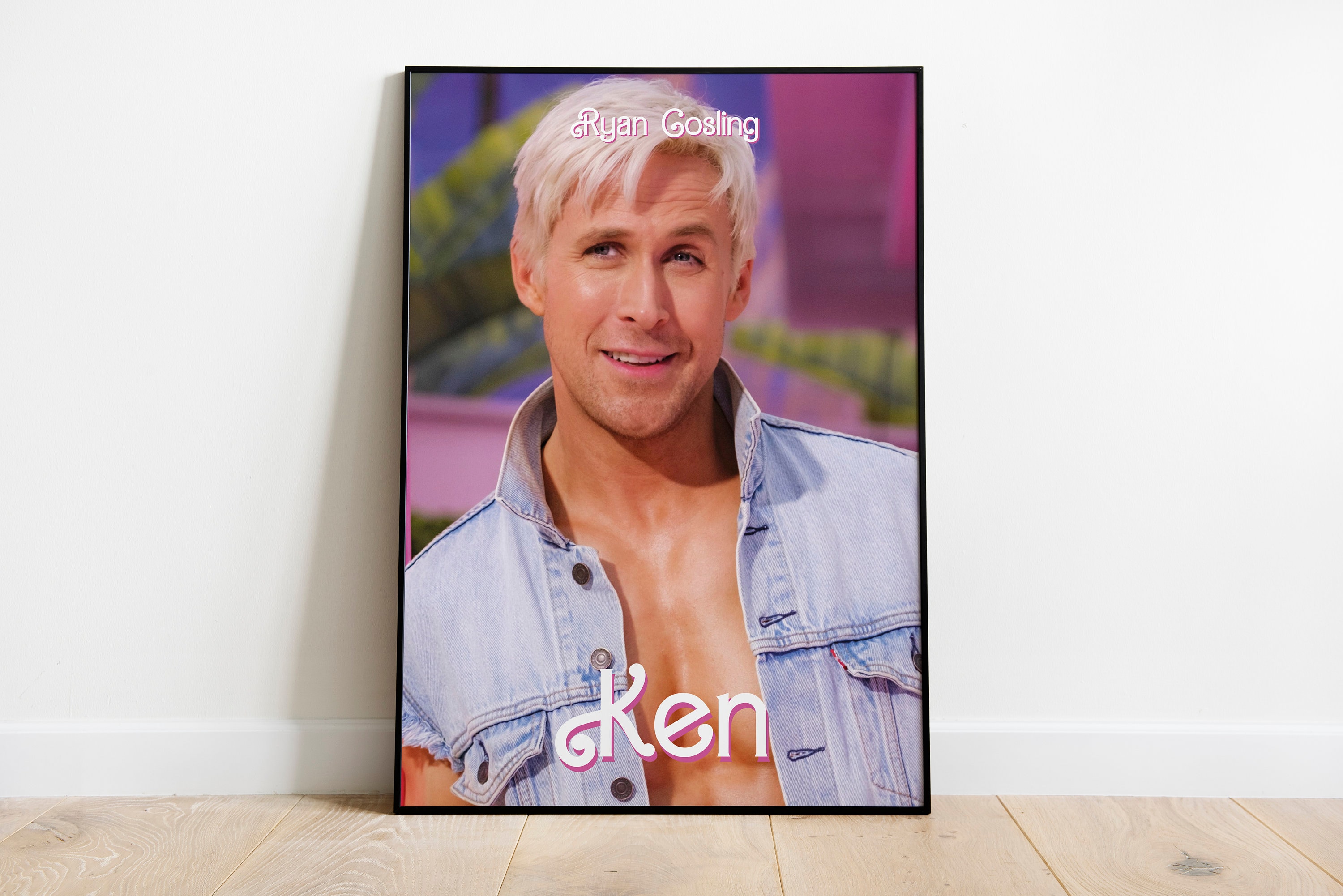 Ken Ryan Gosling Barbie Film 2023 Live Action Poster