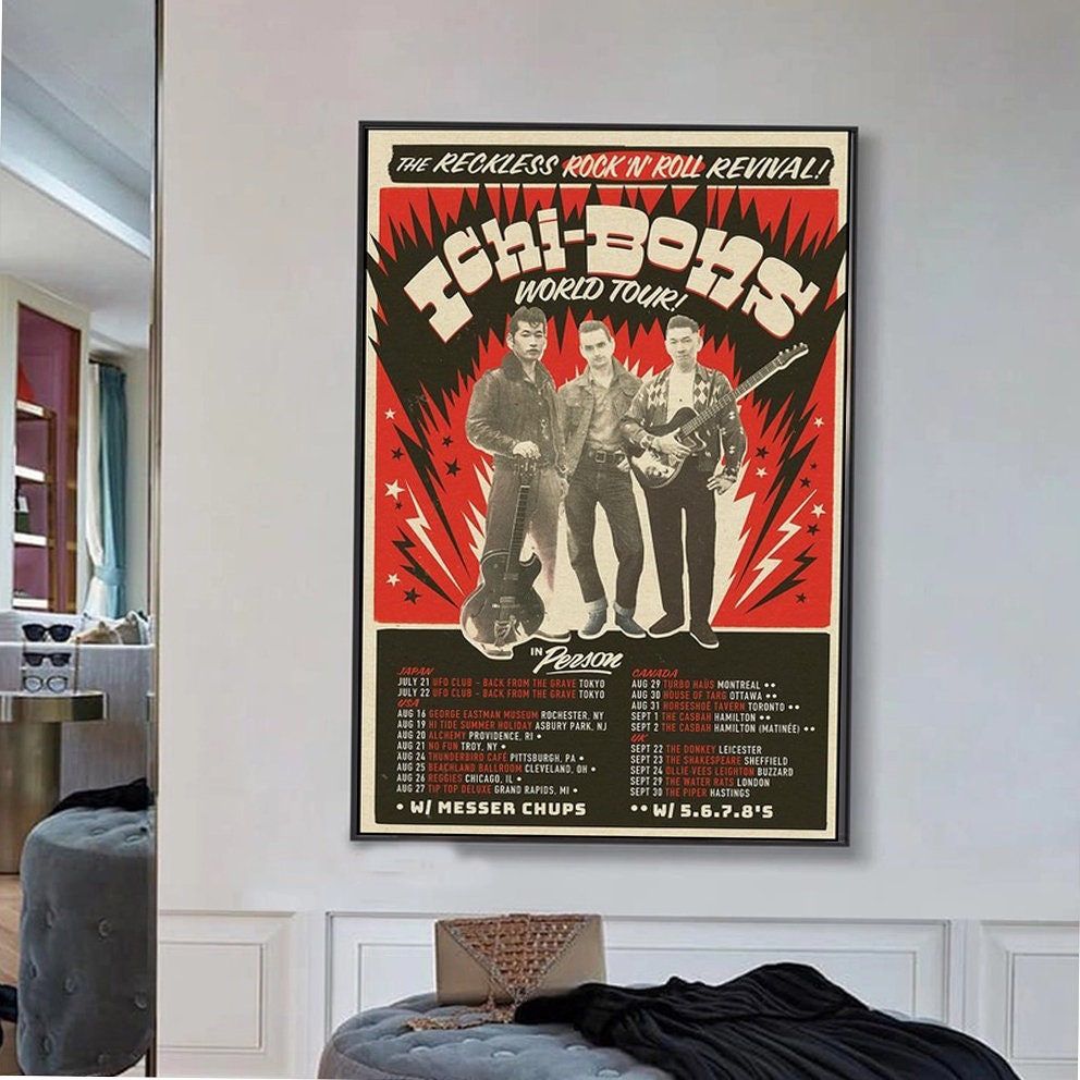 Ichi-Bons World Tour 2023 Poster, Music Poster