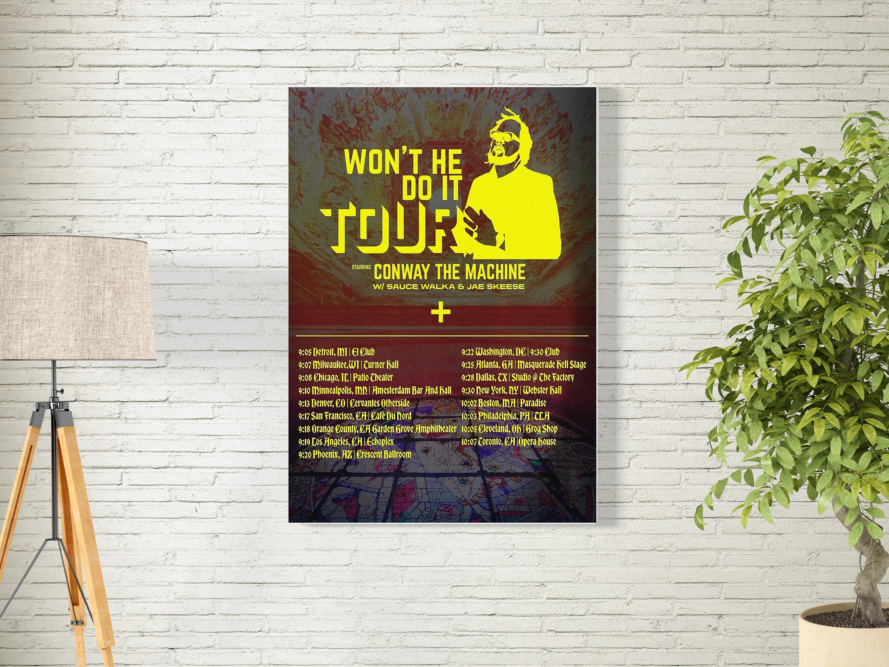 Conway The Machine Tour - The World Tour 2023 Poster Designed & Sold By ...