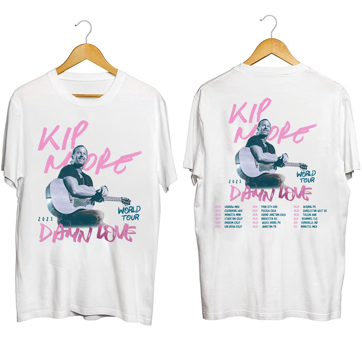 Kip Moore Damn Love Fall Tour 2023 Shirt Designed & Sold By Tammy ...