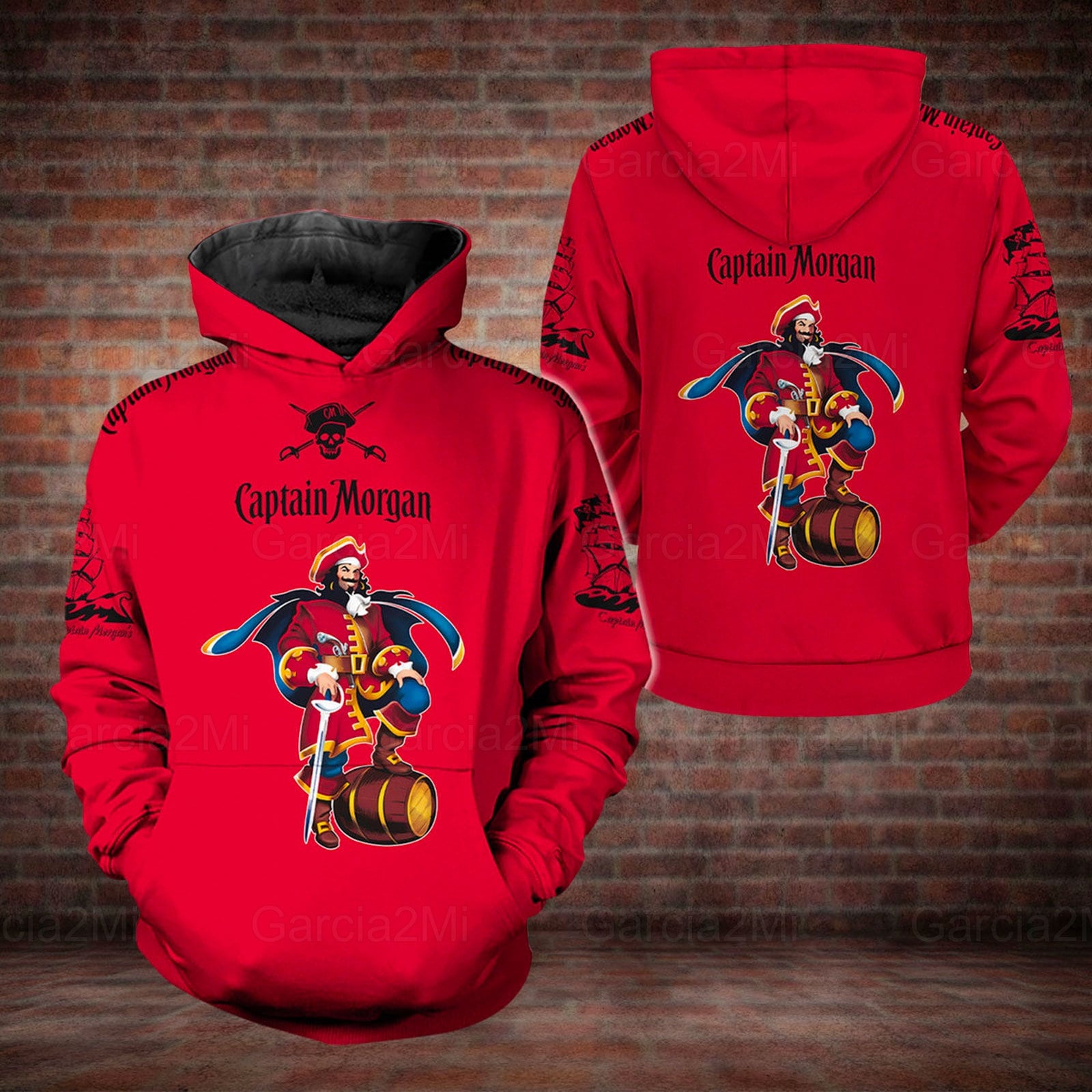 Captain Morgan Hoodie, Whisky Captain Morgan Shirt Designed & Sold By ...