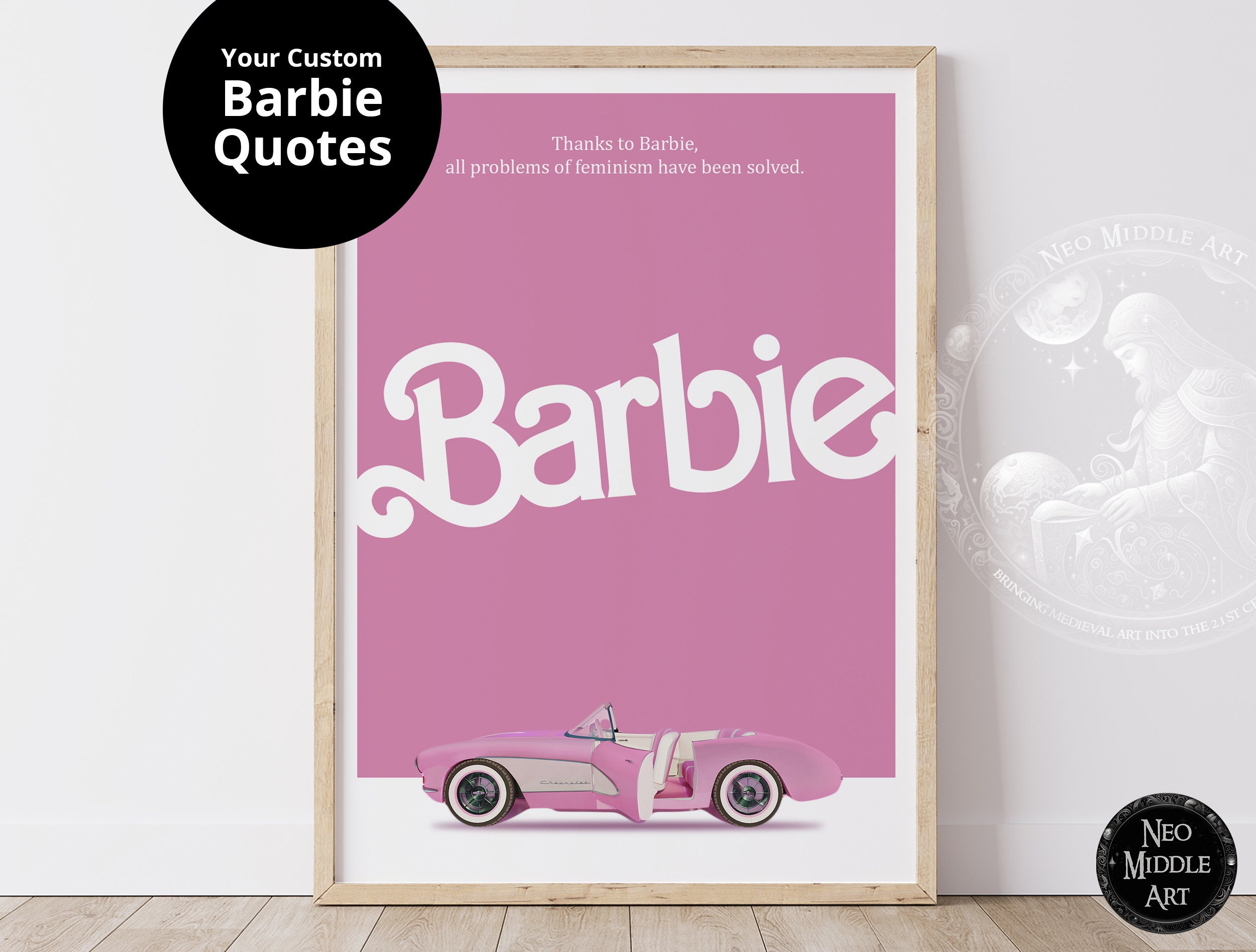 Custom Barbie Movie Quotes Poster