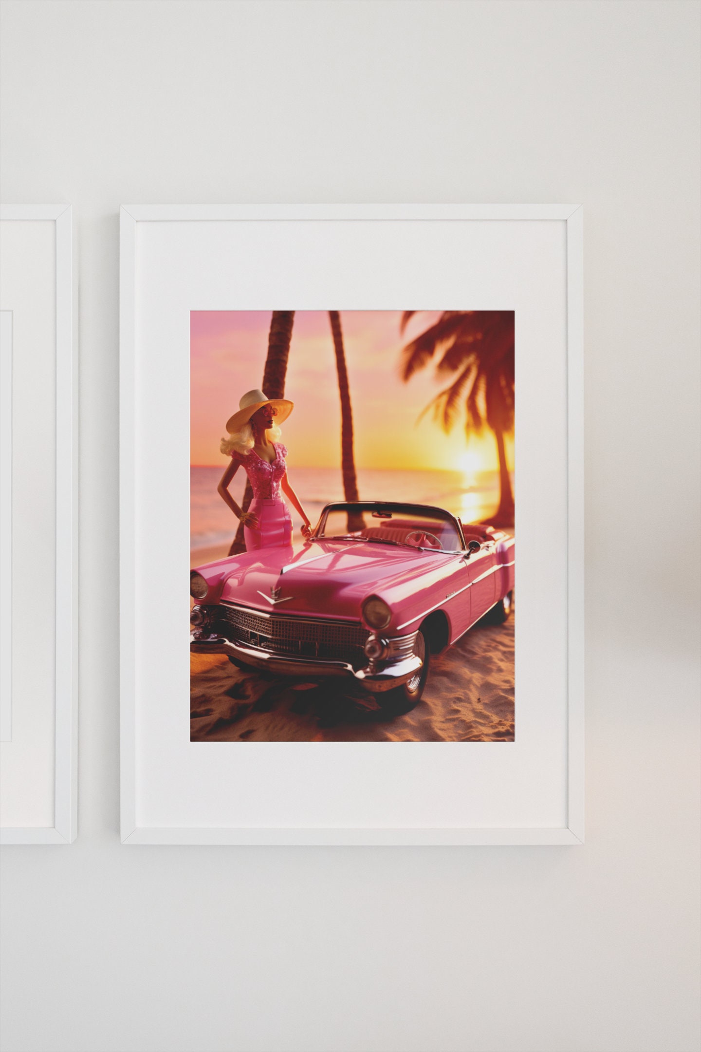 Barbie Art Retro Poster, Wall Print Digital Download, Preppy Pink Print ...