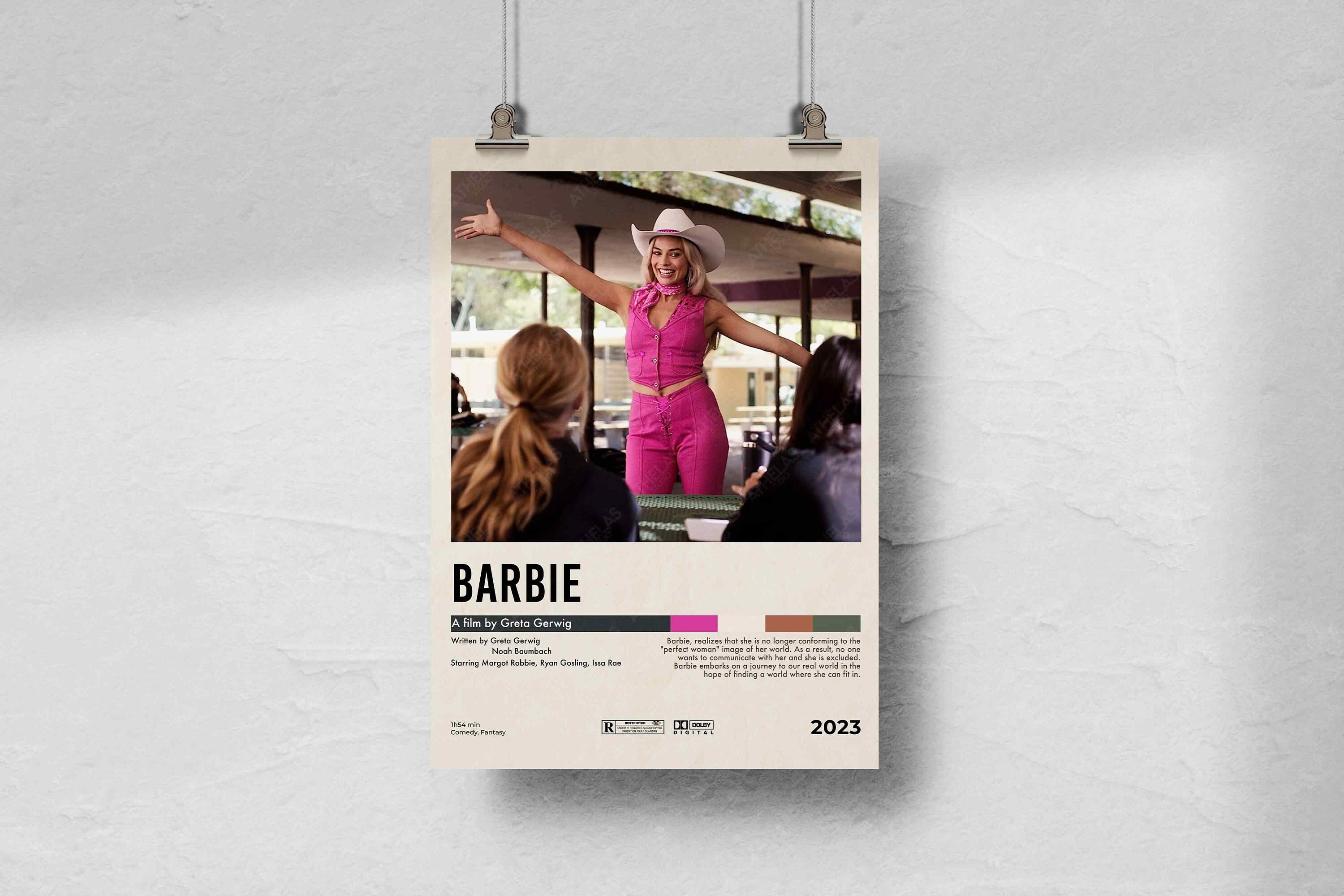Barbie | Minimalist Movie Poster | Vintage Retro Art Print