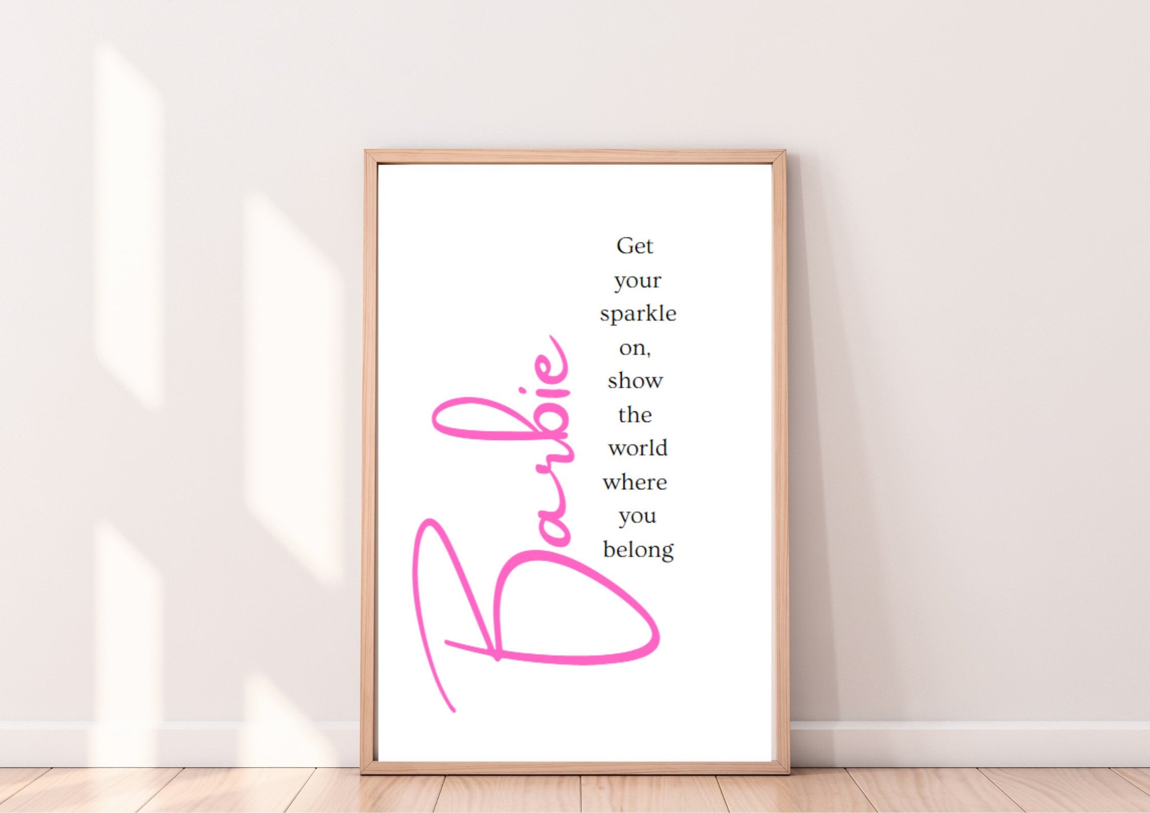 Barbie Poster, Barbie Print, Barbie Wall Art, Barbie, Bedroom Poster