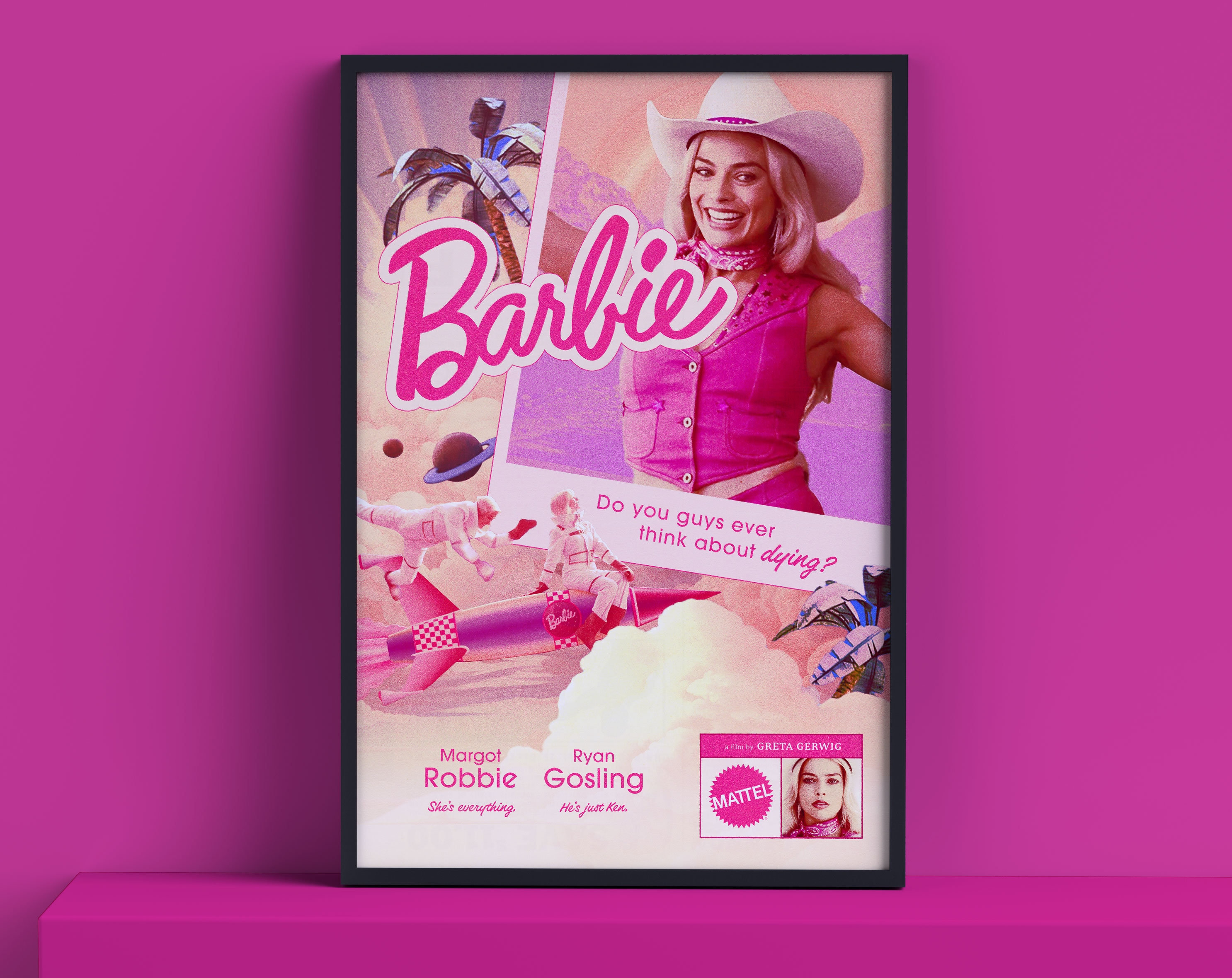 Barbie Movie Poster | Retro Barbiecore Wall Art