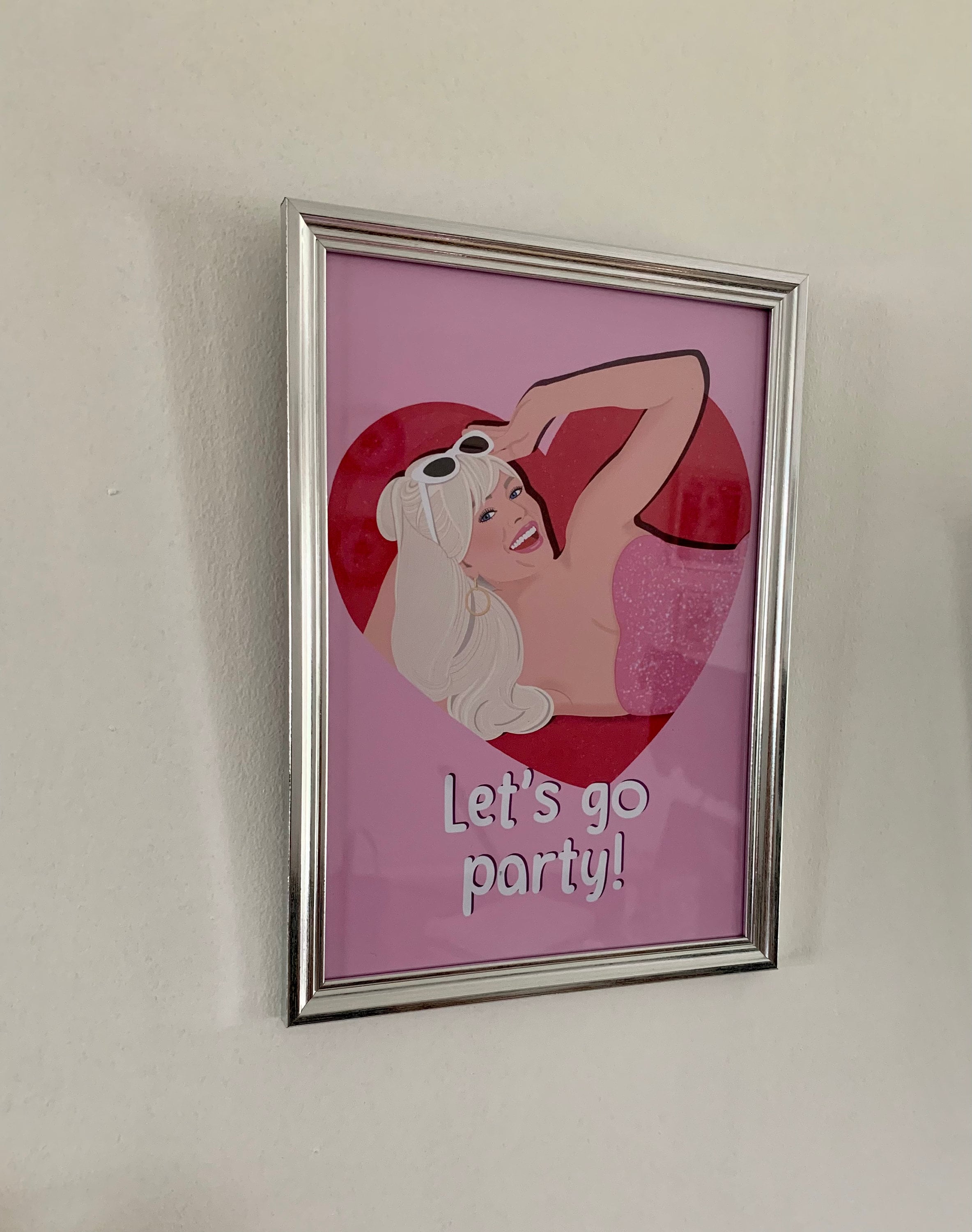 Barbie Lets Go Party Pink Poster