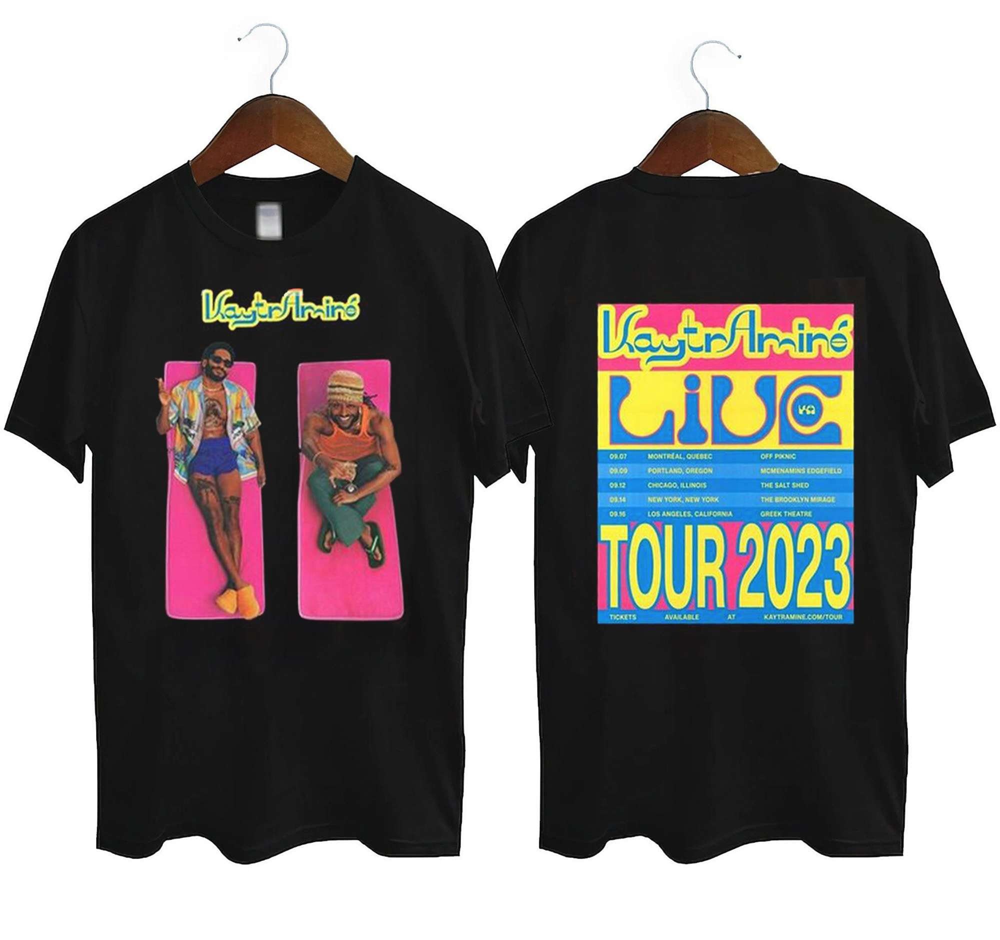 Kaytranada And Amin Concert Shirt, Kaytramin Tour 2023 Shirt ...