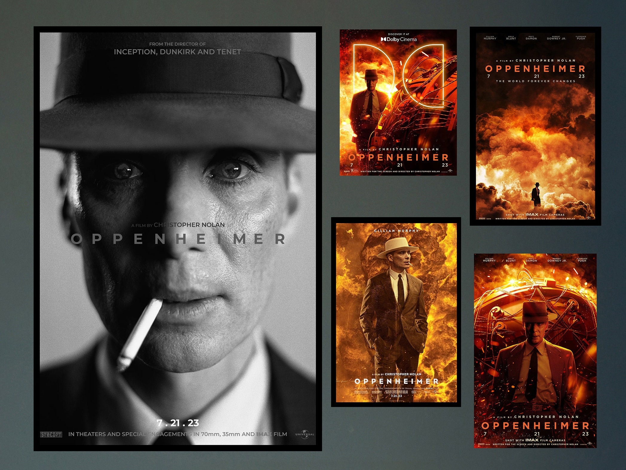 Oppenheimer Movie Poster 2023 Film/Oppenheimer Room Decor Wall Art ...