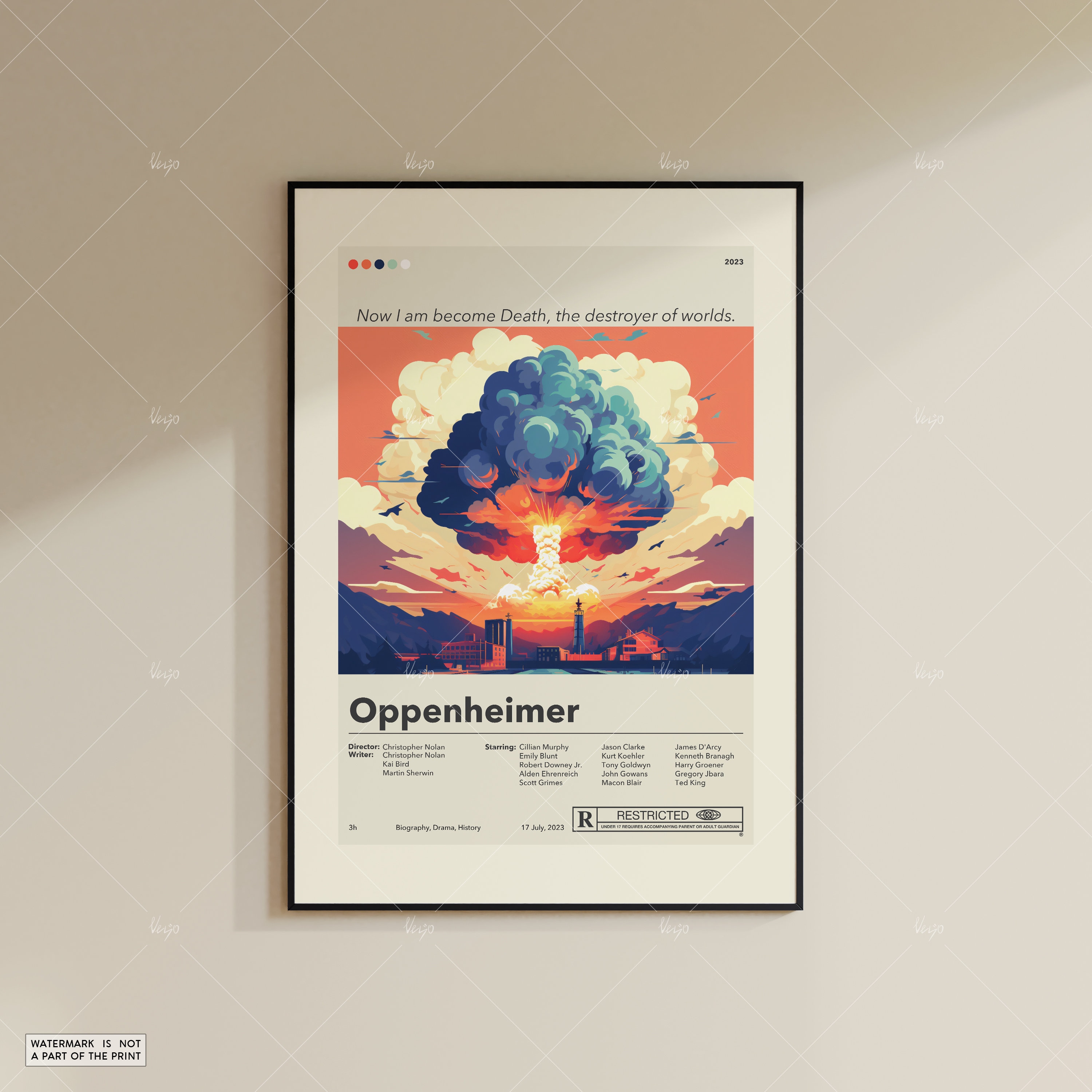 Oppenheimer Poster | Christopher Nolan | Minimalist Movie Poster ...
