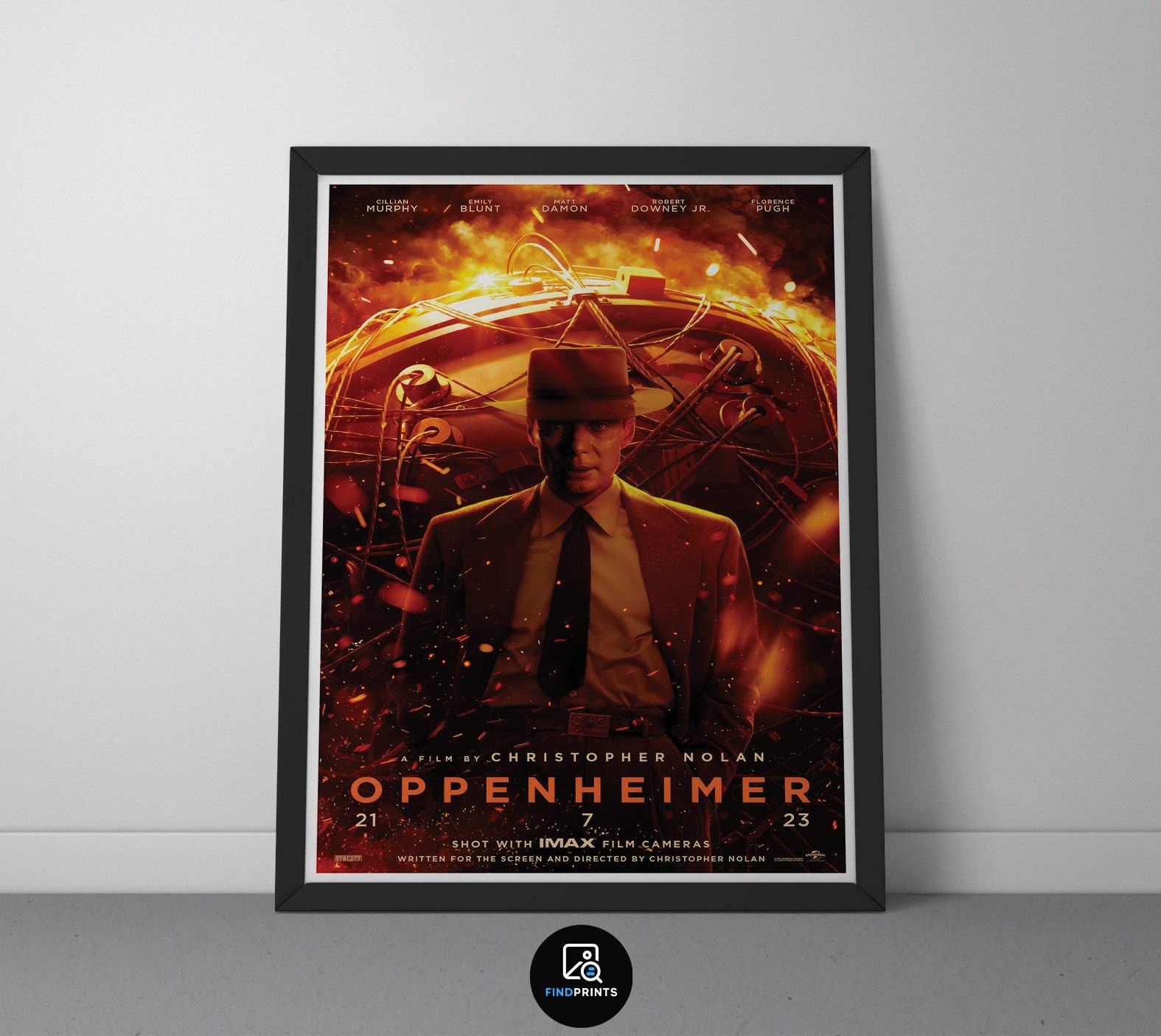 Oppenheimer 2023 Film Poster | Christopher Nolan Movie Wall Art | Wall Decor Poster | Unframe