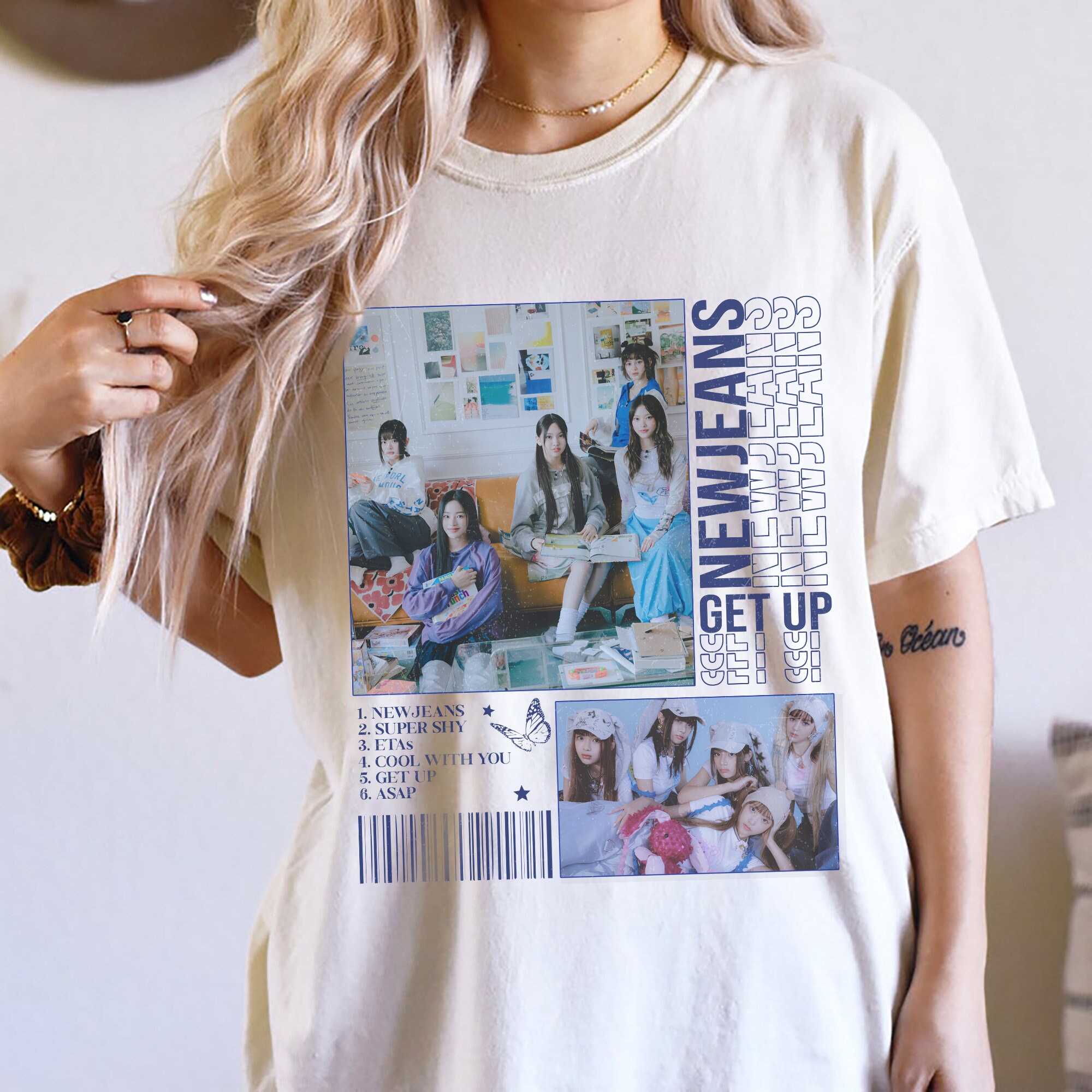 Newjeans Album Shirt, Newjeans Member Shirt