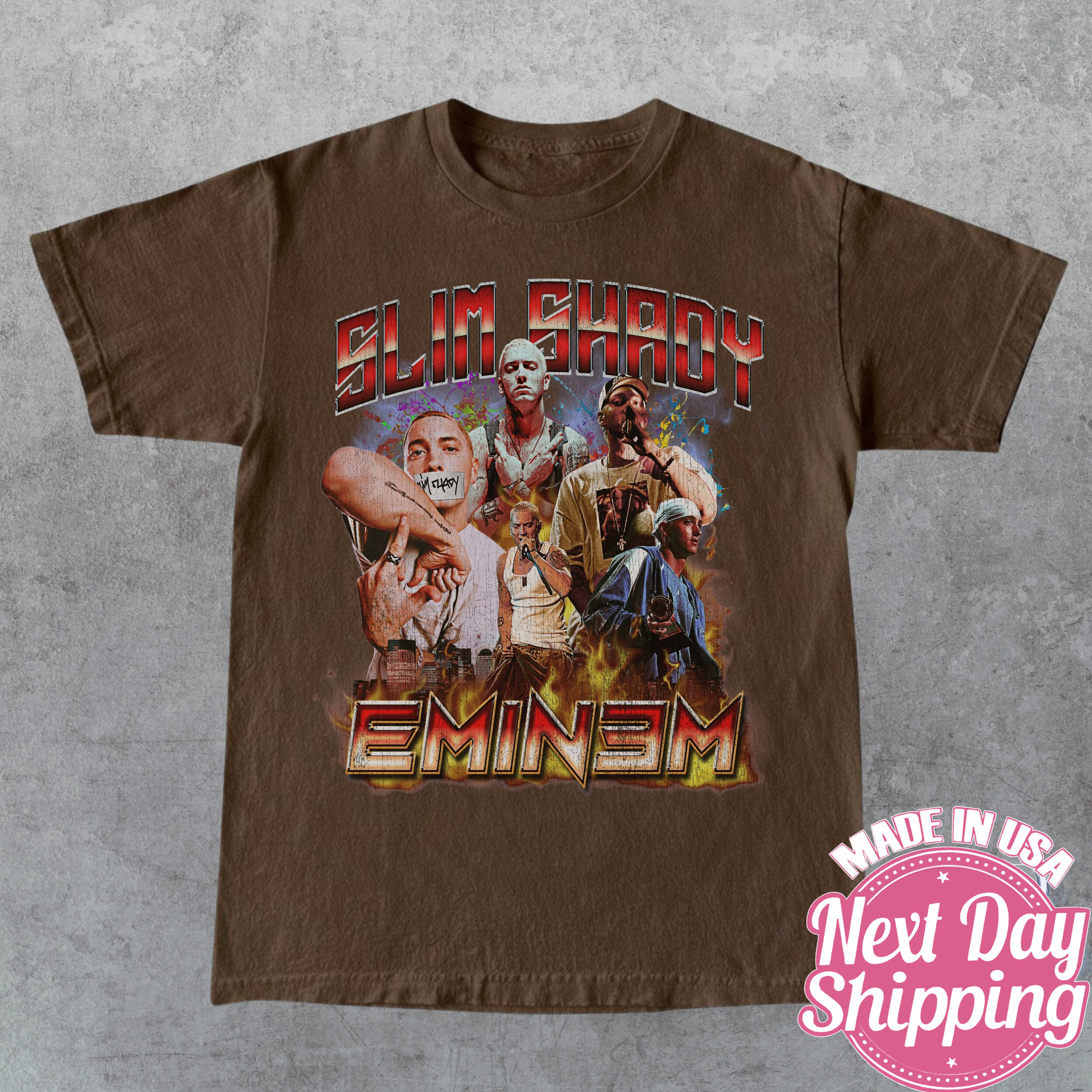 Limited 90s Vintage Bootleg Style T-Shirt, Eminem Slim Shady Shirt ...