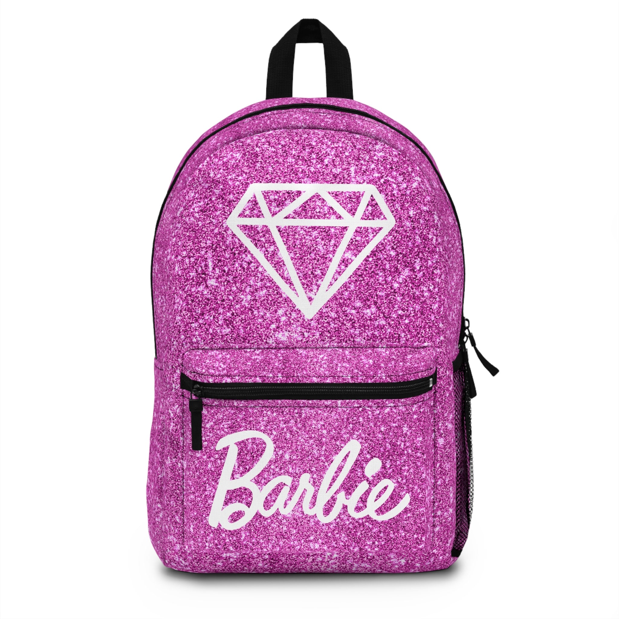 Barbie Backpack School Accessories Barbie Girl Pattern Backpack Pink ...