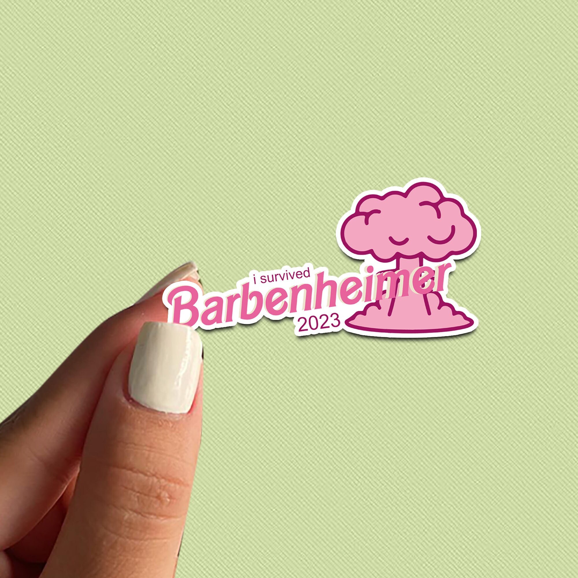 I Survived Barbenheimer 2023, Barbie Sticker, Oppenheimer Sticker ...