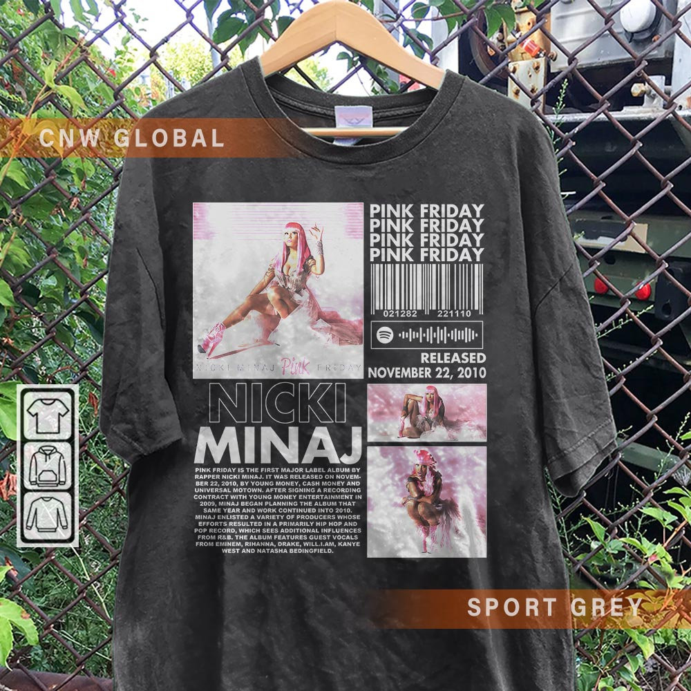 Nicki Minaj Rap, Pink Friday Album 90er Jahre Y2K Merch Vintage Rapper ...