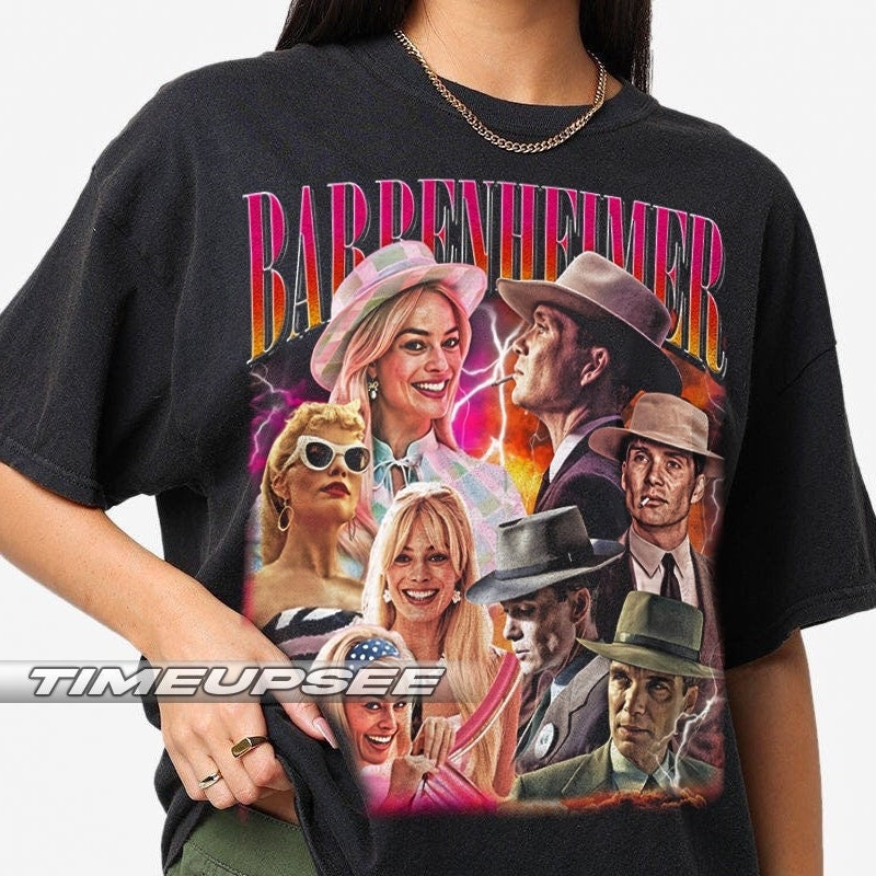 Barbenheimer T Shirt Camiseta I Survived Barbenheimer 2023 Barbie And